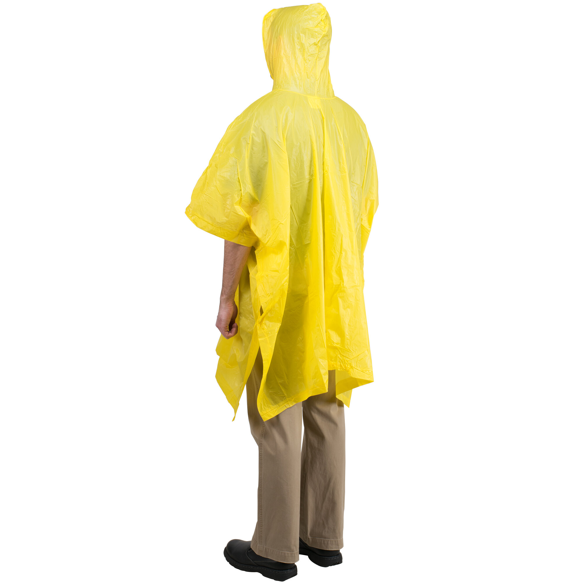 Yellow Economy Rain Poncho - 52" x 80"