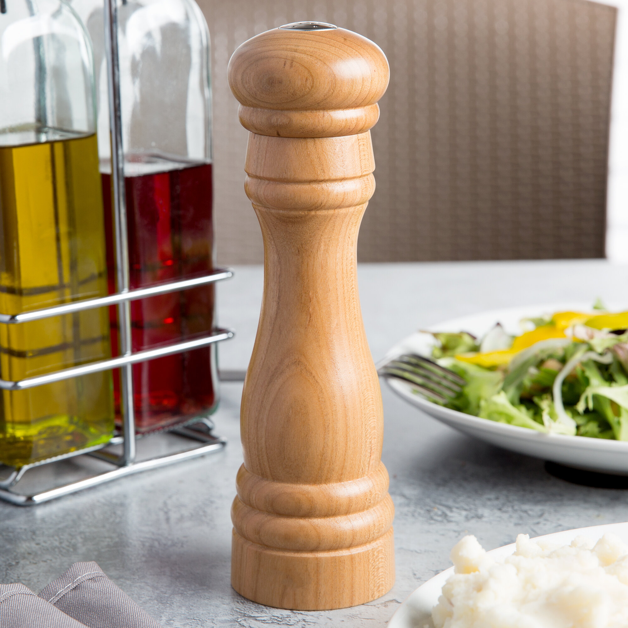 Fletchers' Mill FED08SM11 Federal 8" Cherry Wooden Salt Mill