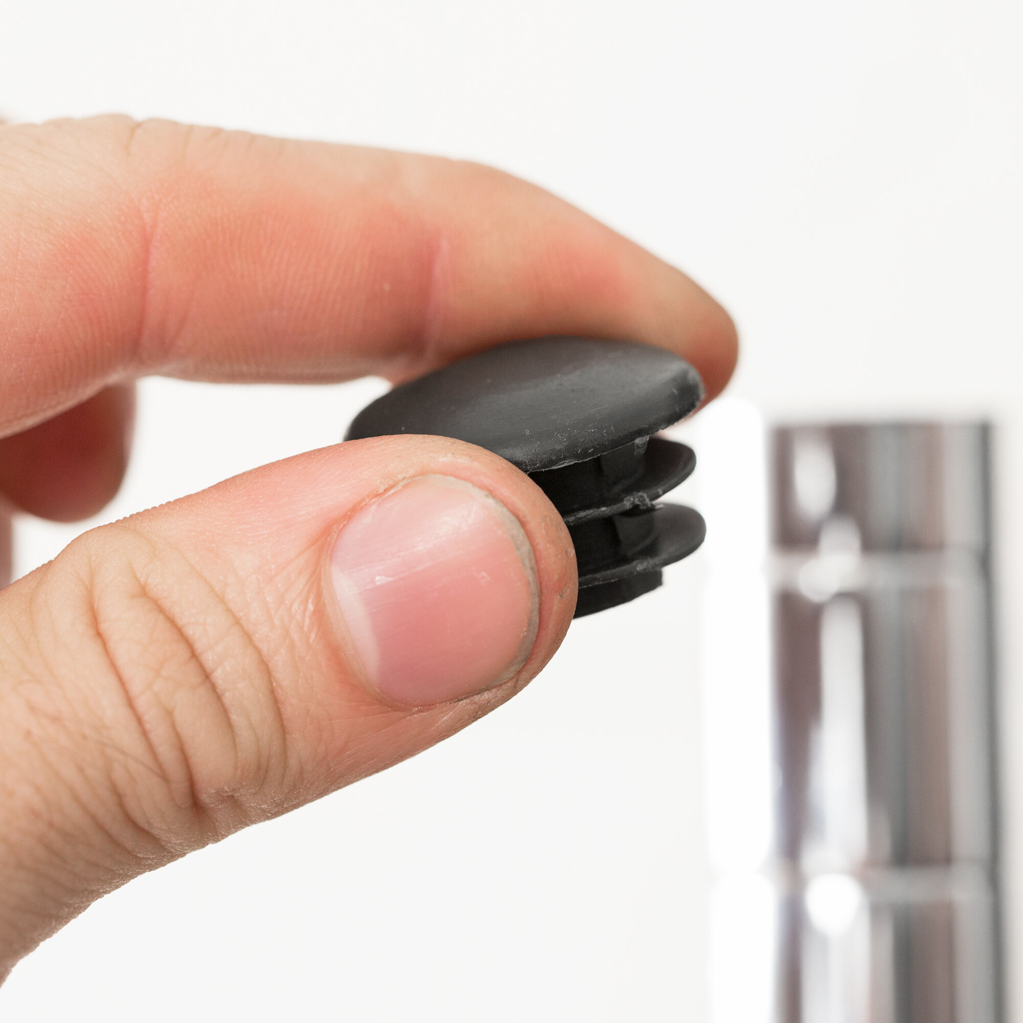 Regency Black Plastic Post Cap - 4/Pack