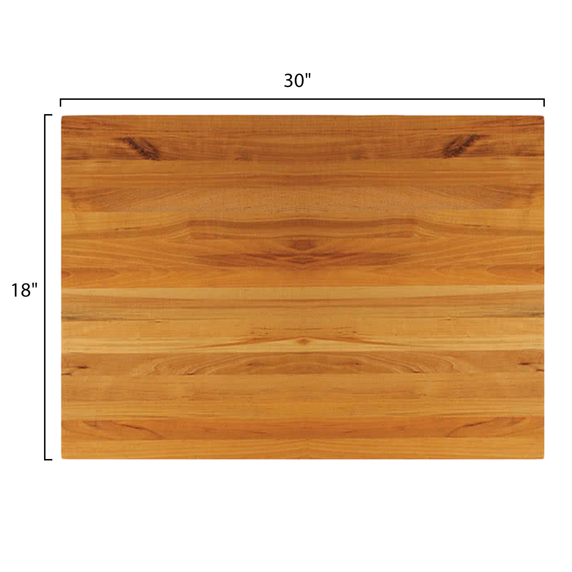 Tablecraft CBW1830175 30" x 18" x 1 3/4" Wooden Butcher Board Chopping ...