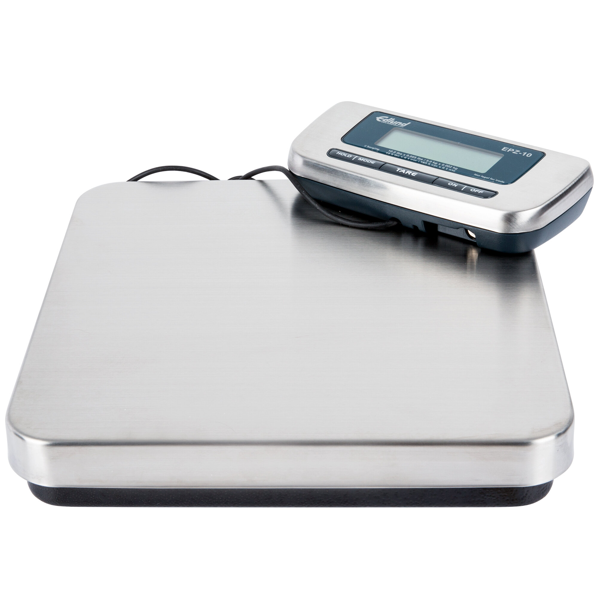 Edlund EPZ-10H 10 lb. Stainless Steel Digital Pizza Scale with Foot Tare