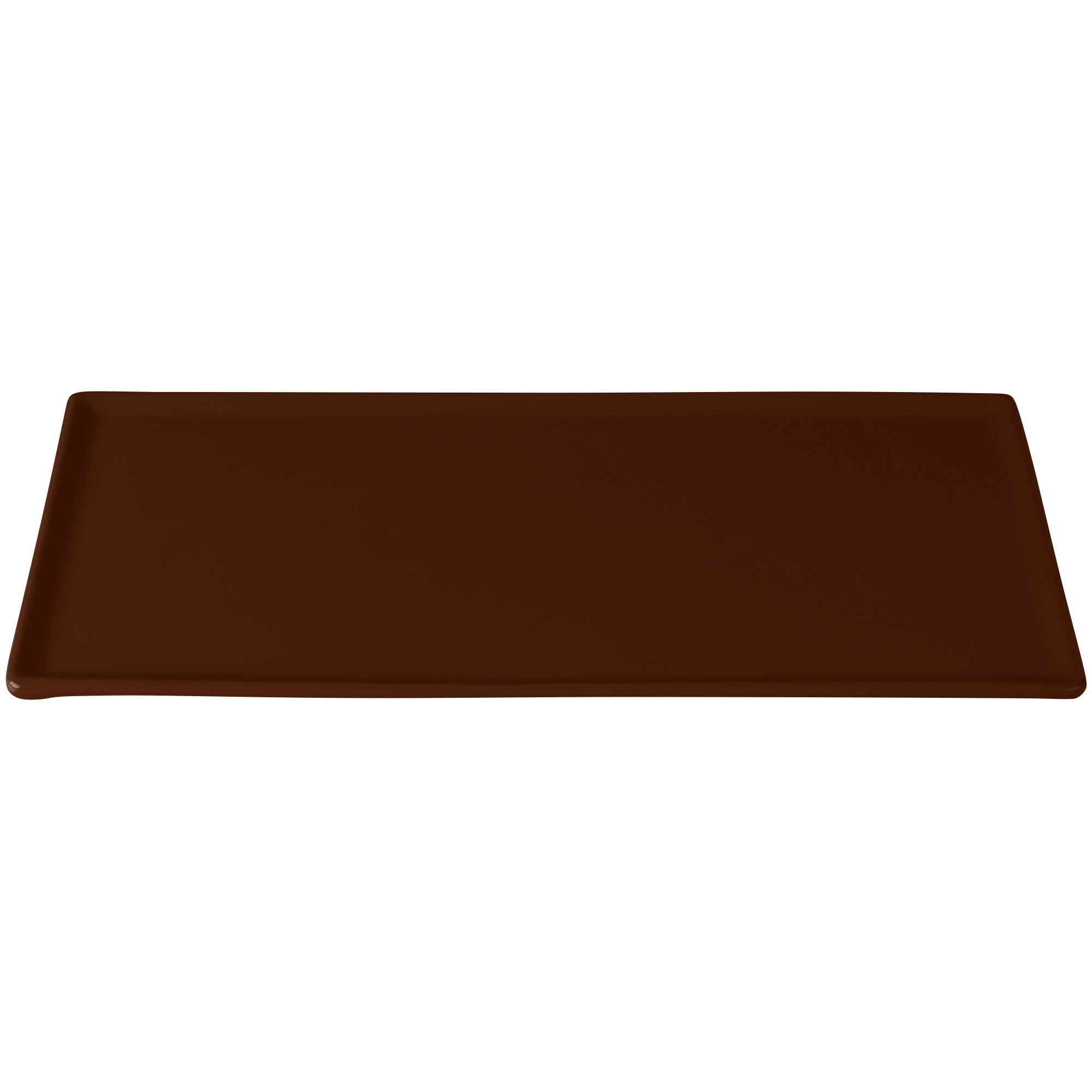 Tablecraft CW2106BR 13 1/4" x 6 3/4" x 3/8" Brown Cast Aluminum ...