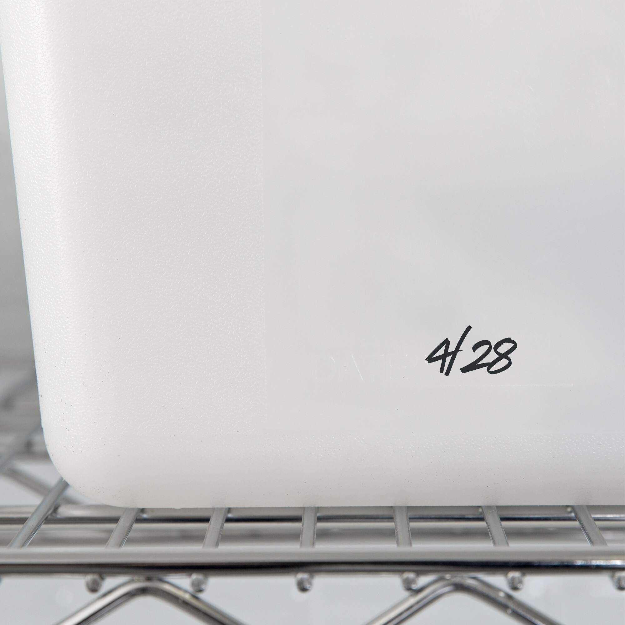 Choice 18" x 12" x 9" White Plastic Food Storage Box