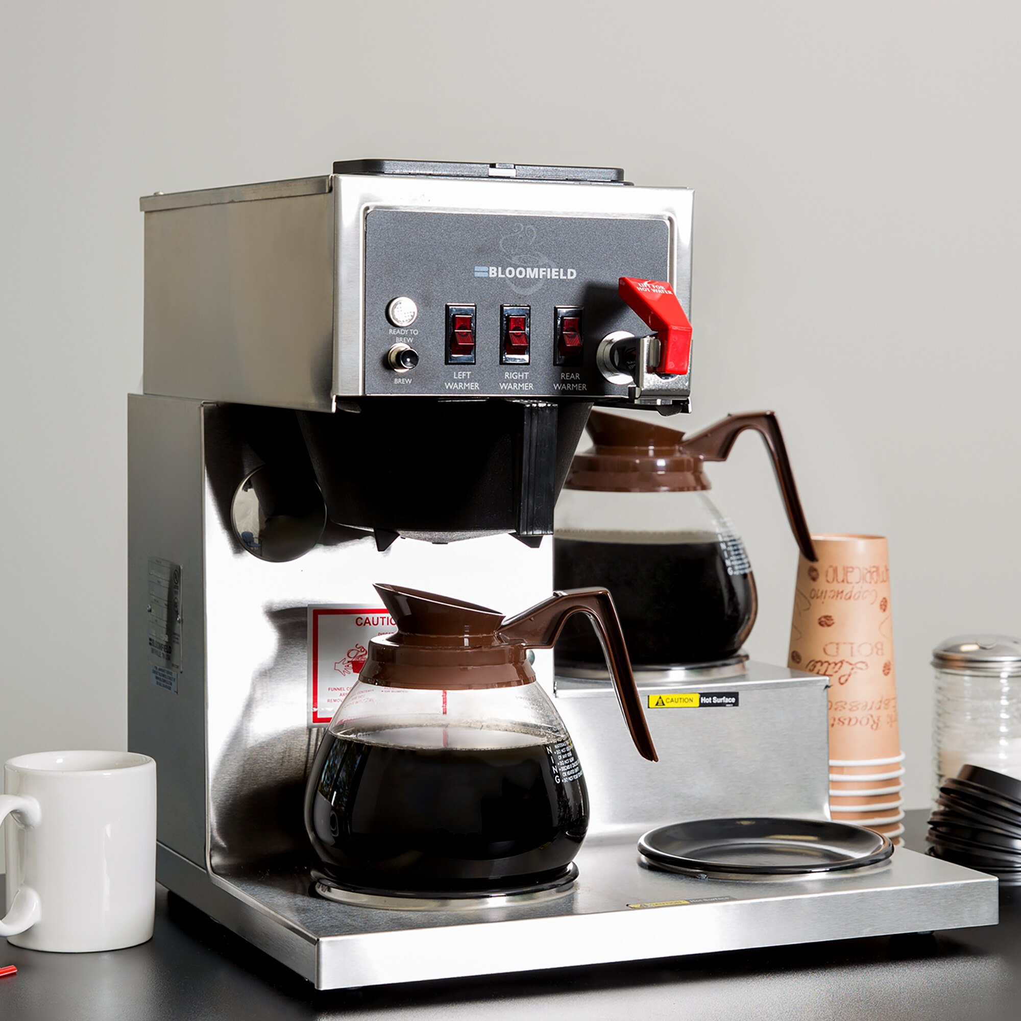 Bloomfield 8572D3F Koffee King 3 Warmer Right Stepped Automatic Coffee ...