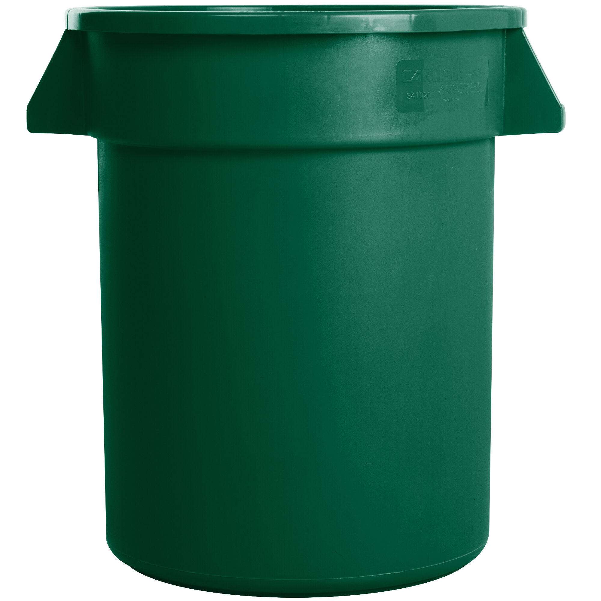 Carlisle 34102009 Bronco 20 Gallon Green Round Trash Can