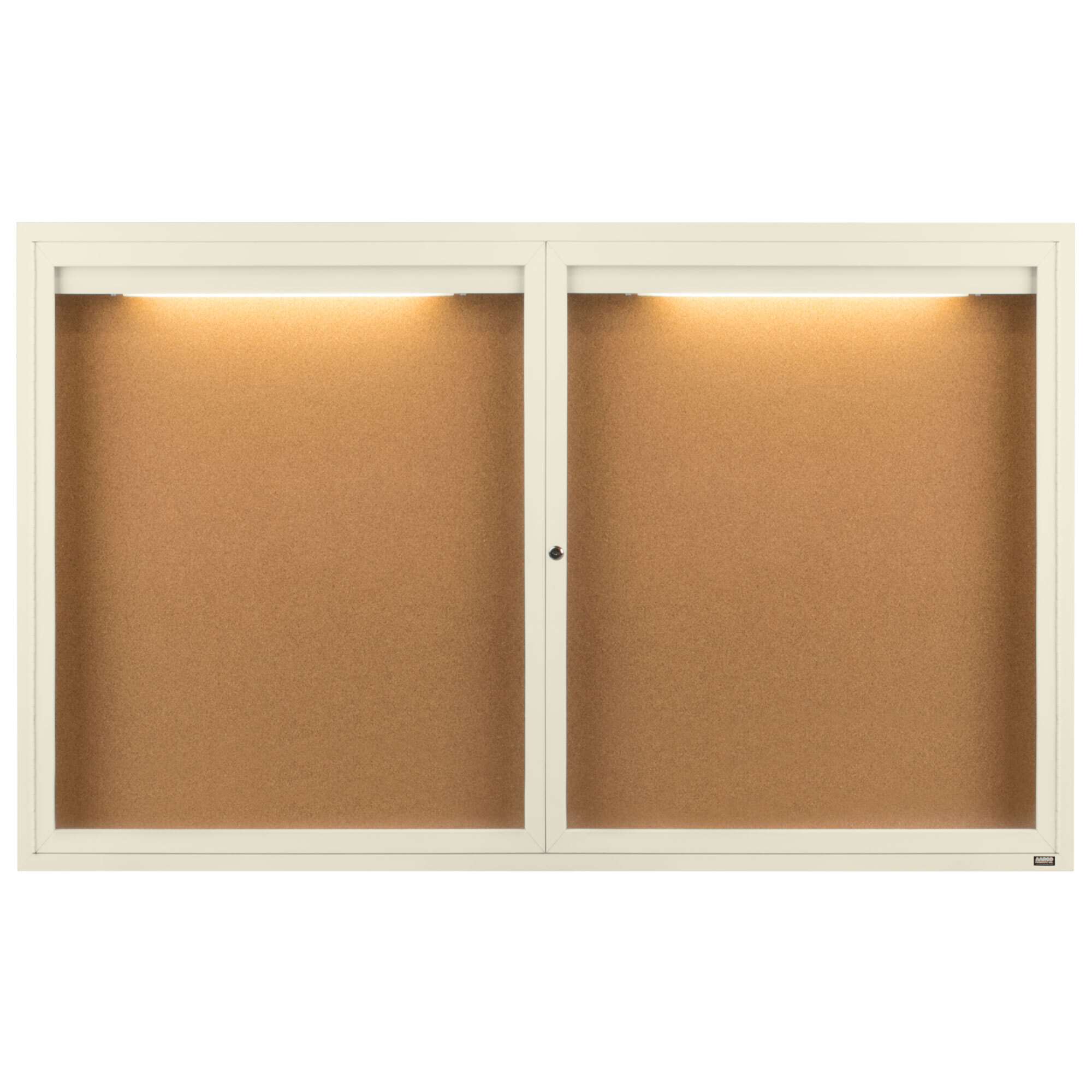 Aarco DCC3660RIIV 36" x 60" Enclosed Hinged Locking 2 Door Powder ...
