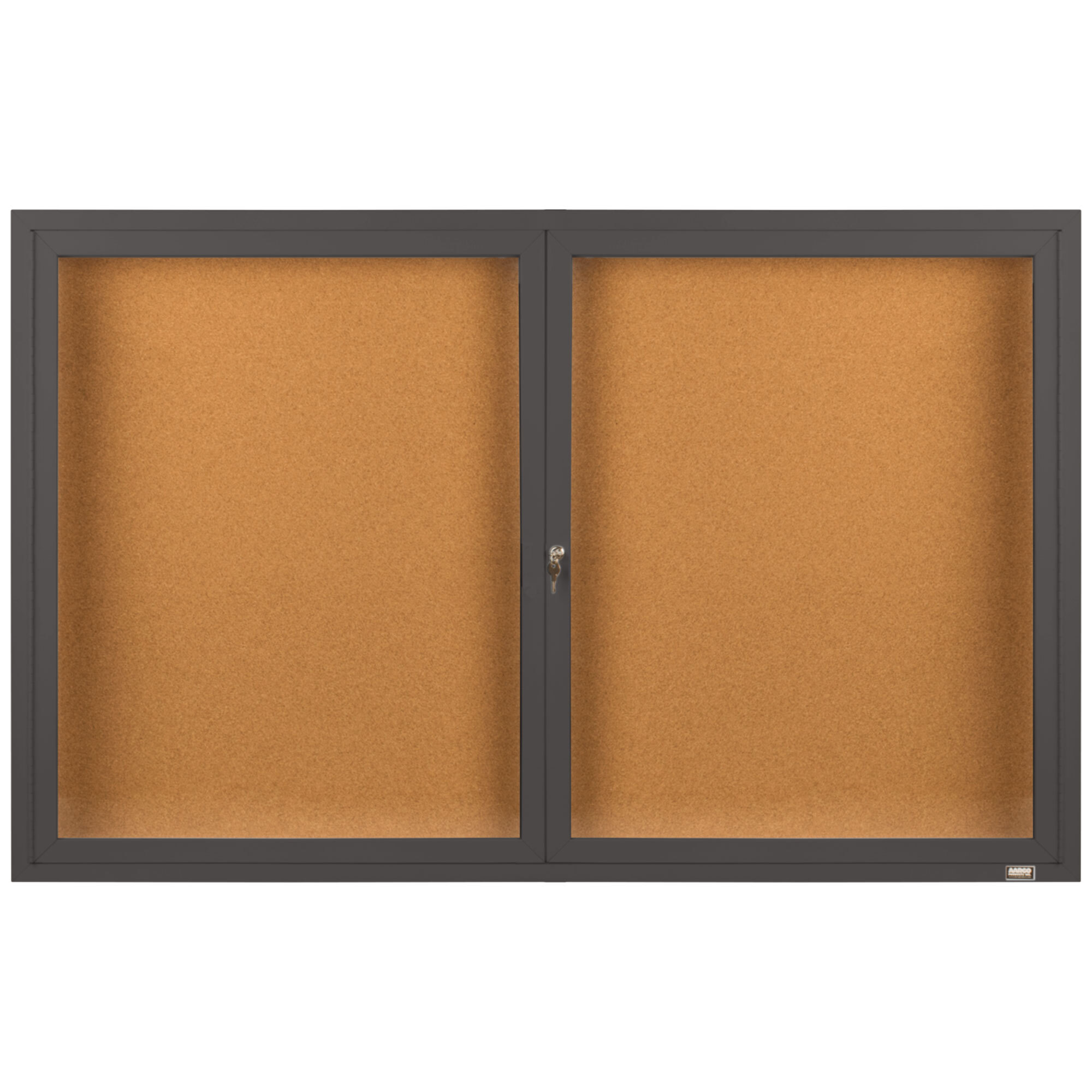Aarco DCC3660RBA 36" x 60" Enclosed Hinged Locking 2 Door Bronze ...