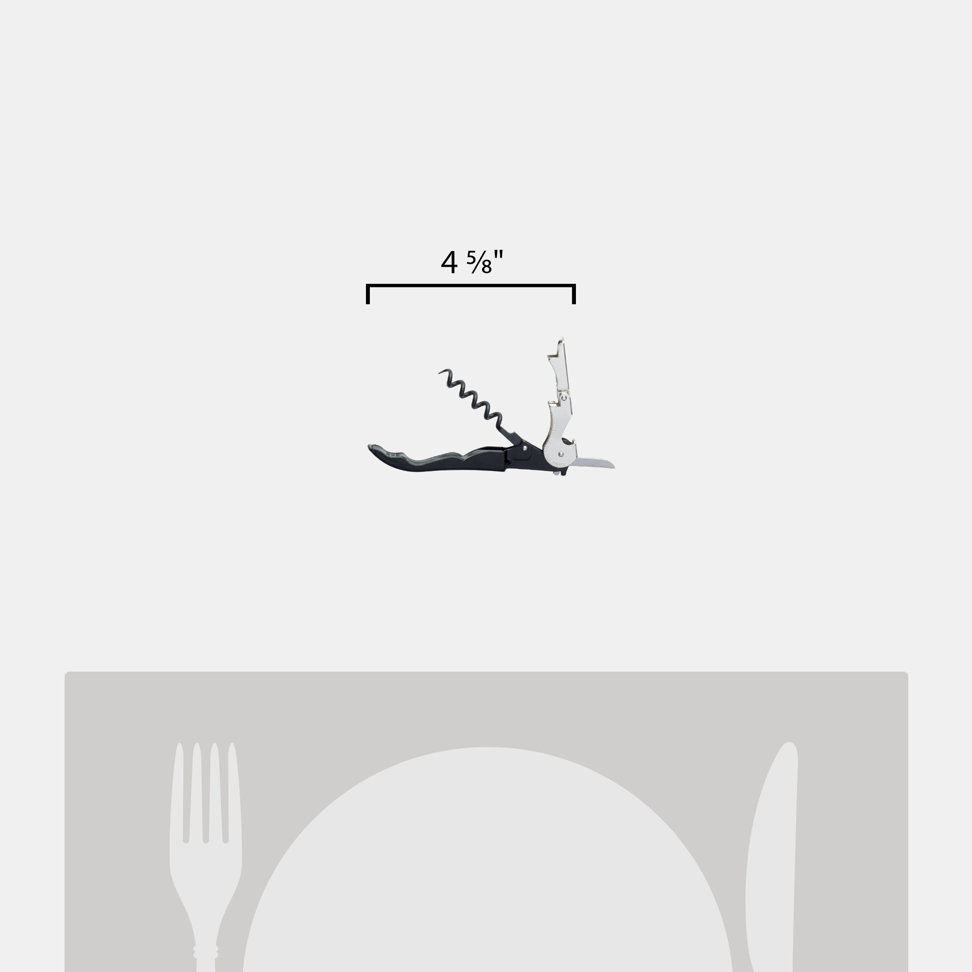 Pulltap's Slider Waiter's Corkscrew with Black Handle
