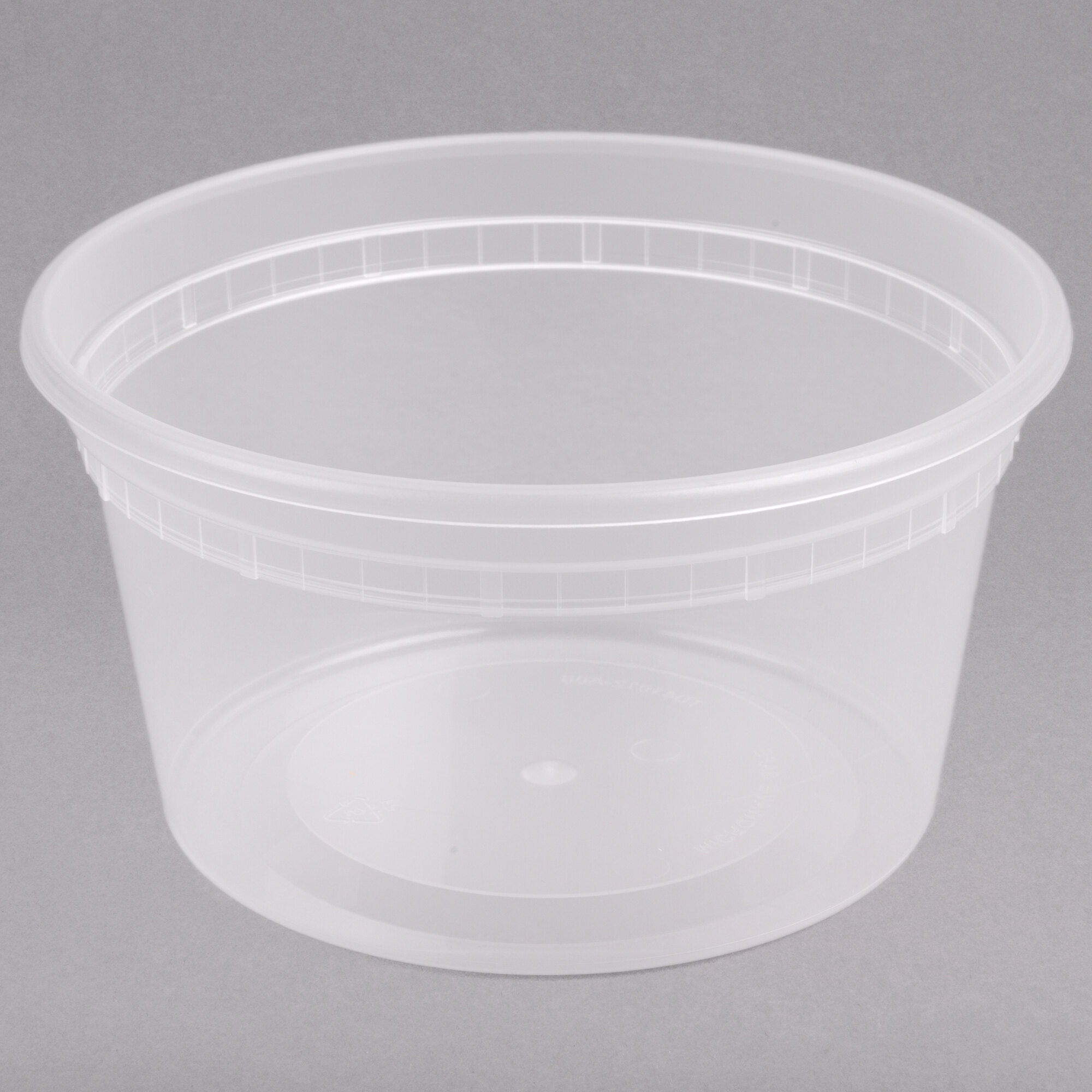 ChoiceHD 12 oz. Microwavable Translucent Plastic Deli Container - 480/Case