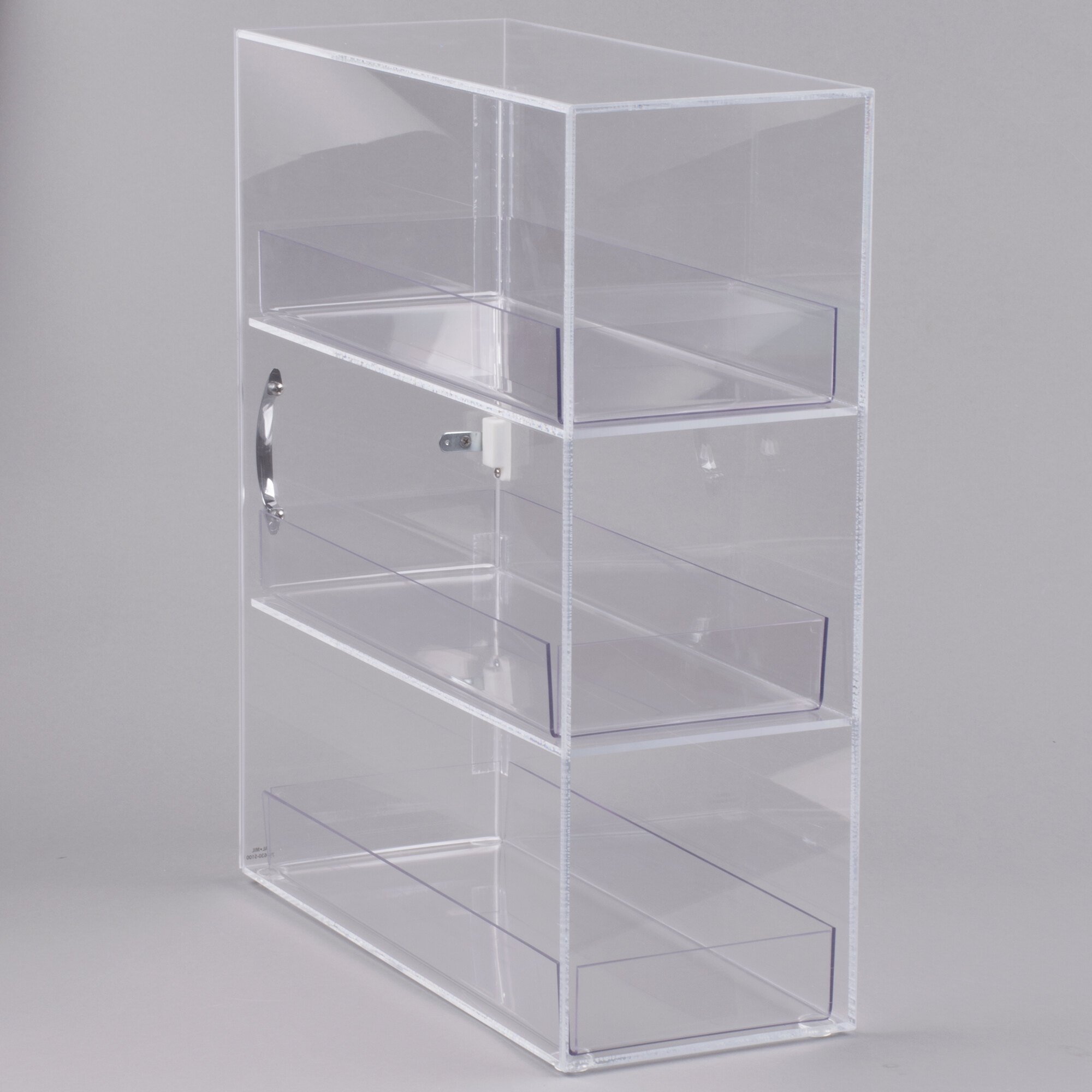 Cal-Mil 1204P-12 Three Section Clear Pullman Loaf Bread Box