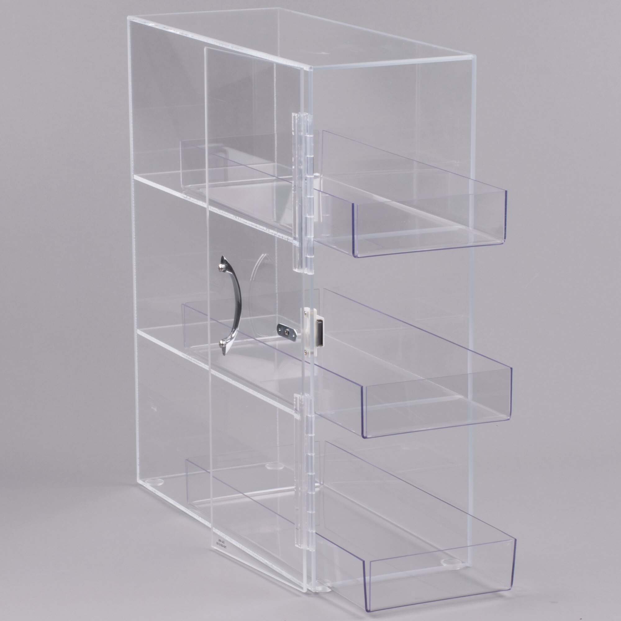 Cal-Mil 1204P-12 Three Section Clear Pullman Loaf Bread Box