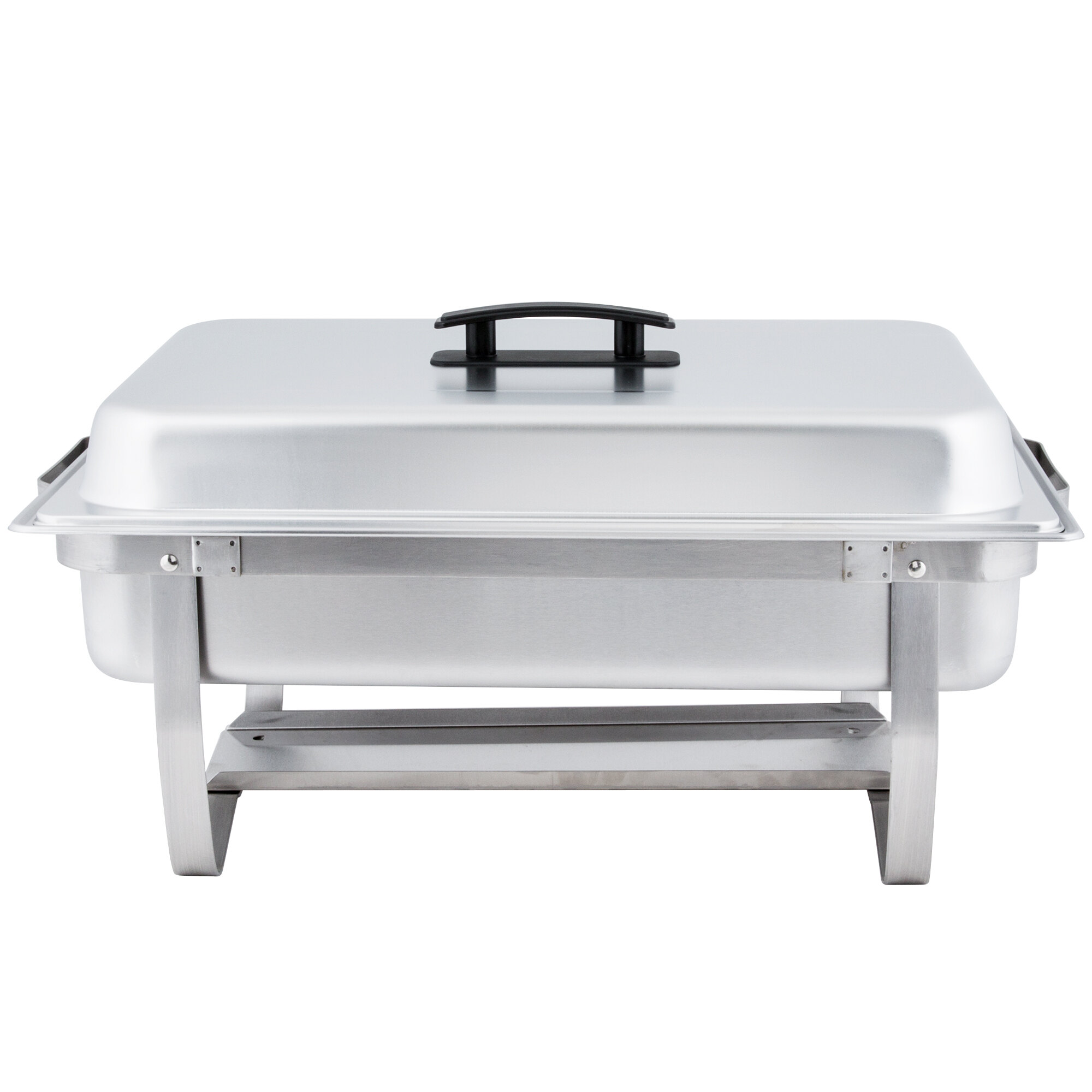 Choice 8 Qt. Stainless Steel Chafer with Folding Frame