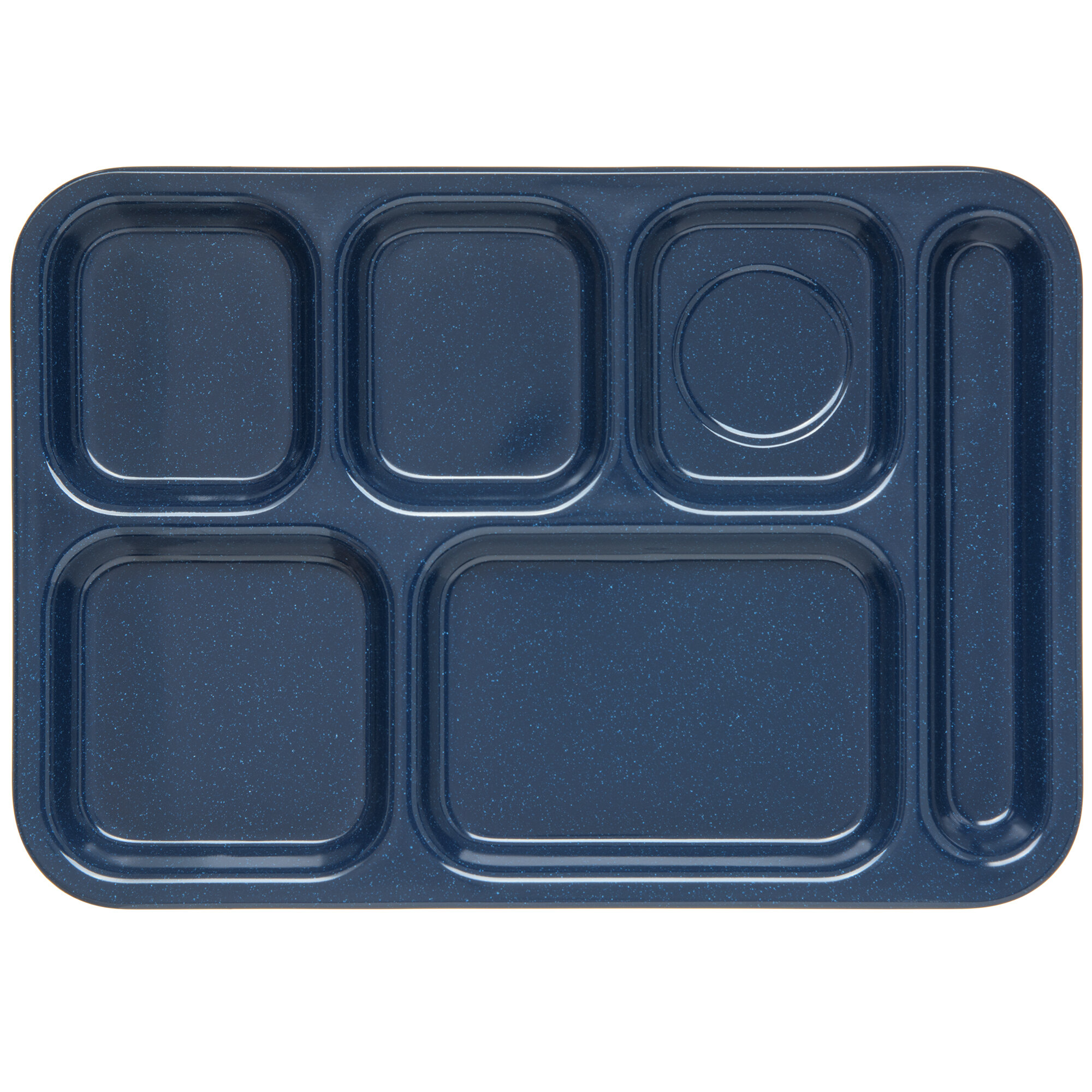 Carlisle 4398835 10" x 14" Cafe Blue Heavy Weight Melamine Right Hand 6 ...