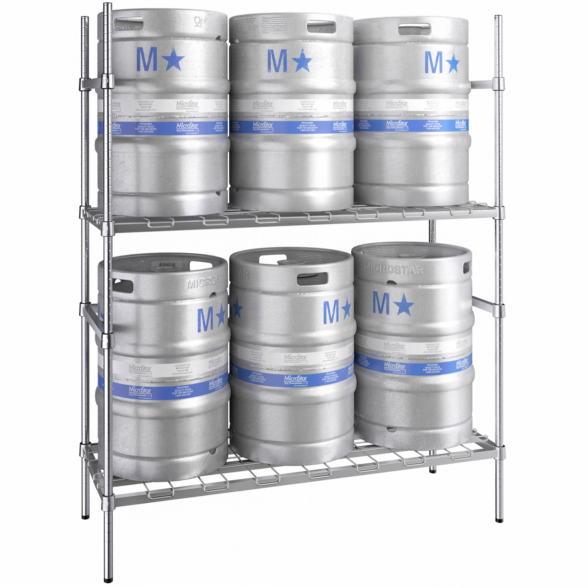 Keg Shelving | Regency Keg Rack - 18" x 60" x 64"