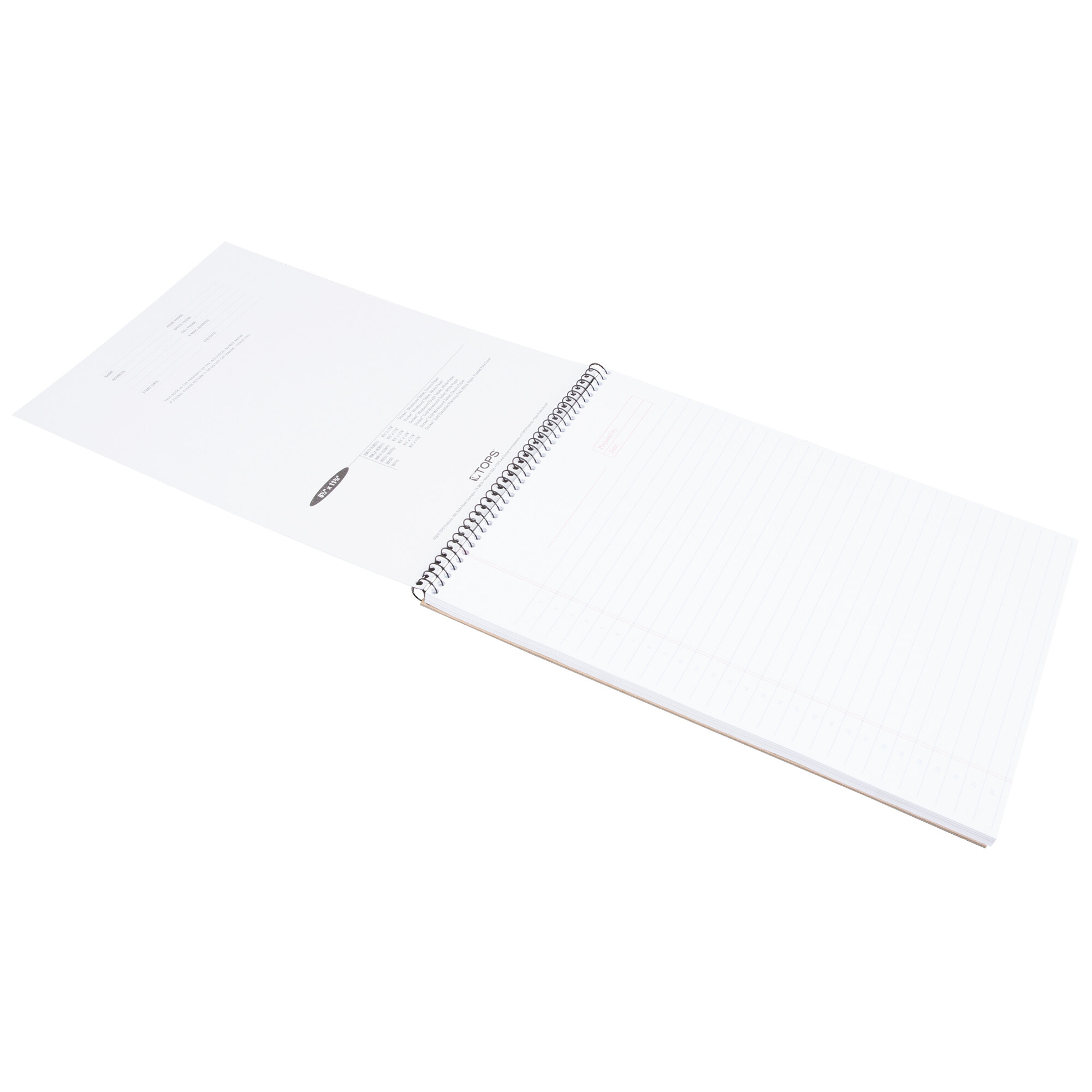 TOPS 63753 Docket Gold 8 1/2" x 11 3/4" Project Ruled Wirebound Planner ...