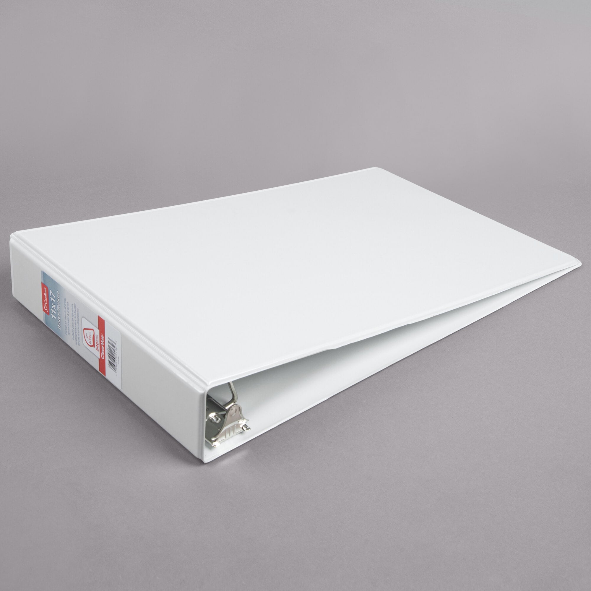 Cardinal CRD 22132 ClearVue 11" x 17" White Tabloid Size Binder with 2 ...