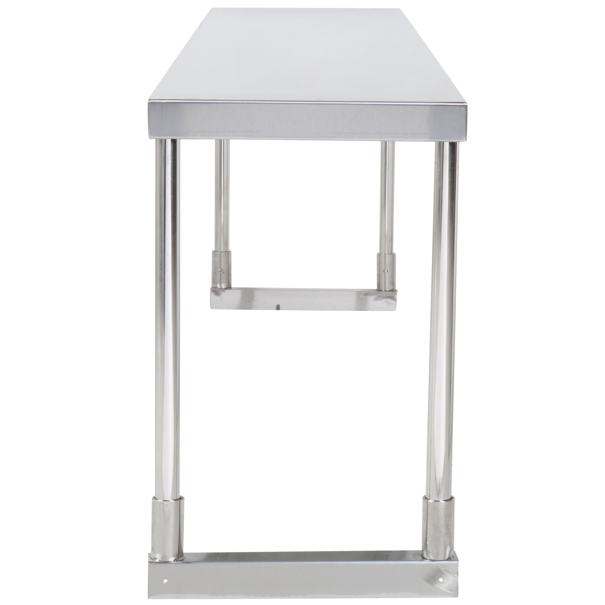 Regency Stainless Steel Single Deck Overshelf - 12" x 72" x 19 1/4"