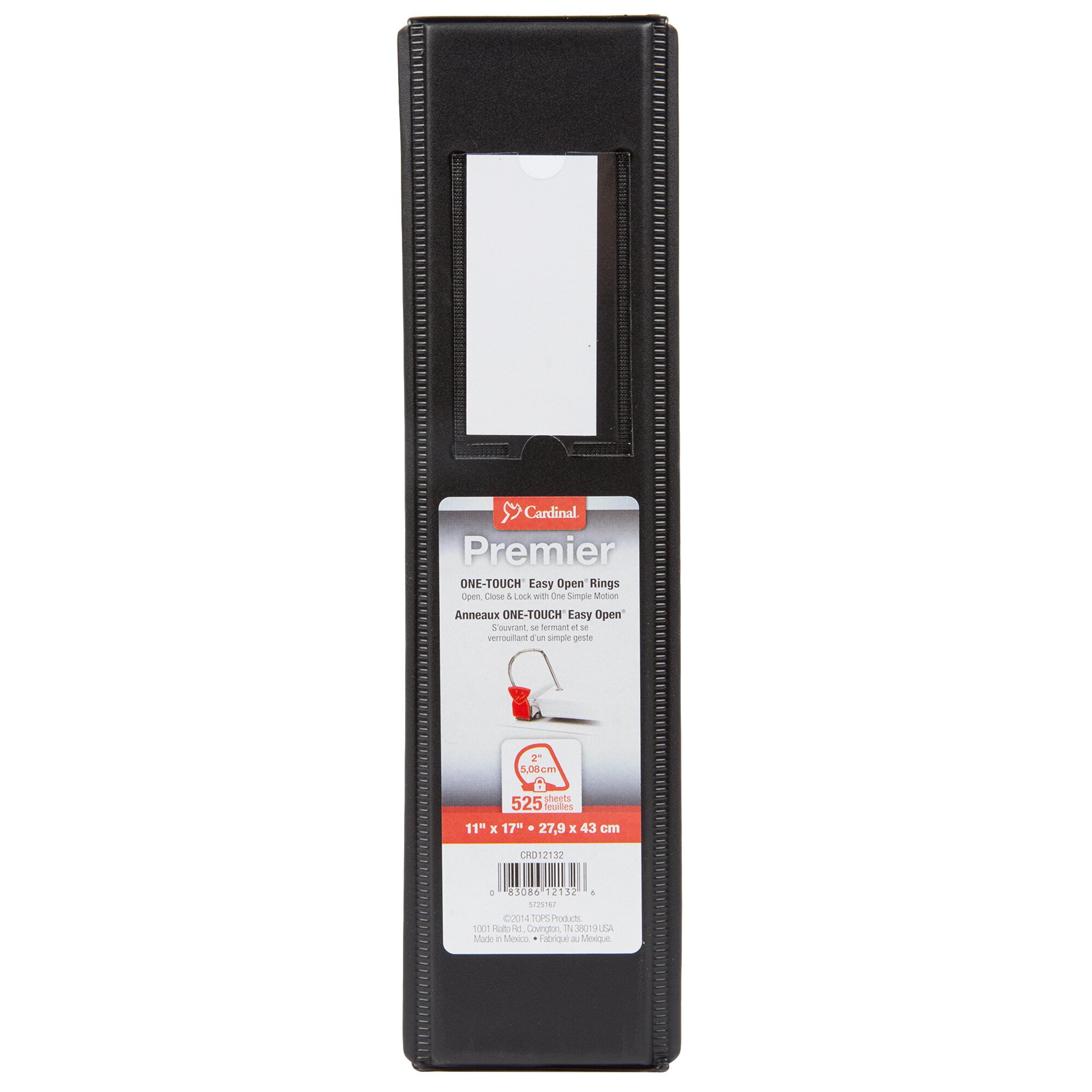Cardinal CRD 12132 Premier Easy Open 11" x 17" Black Locking Tabloid ...