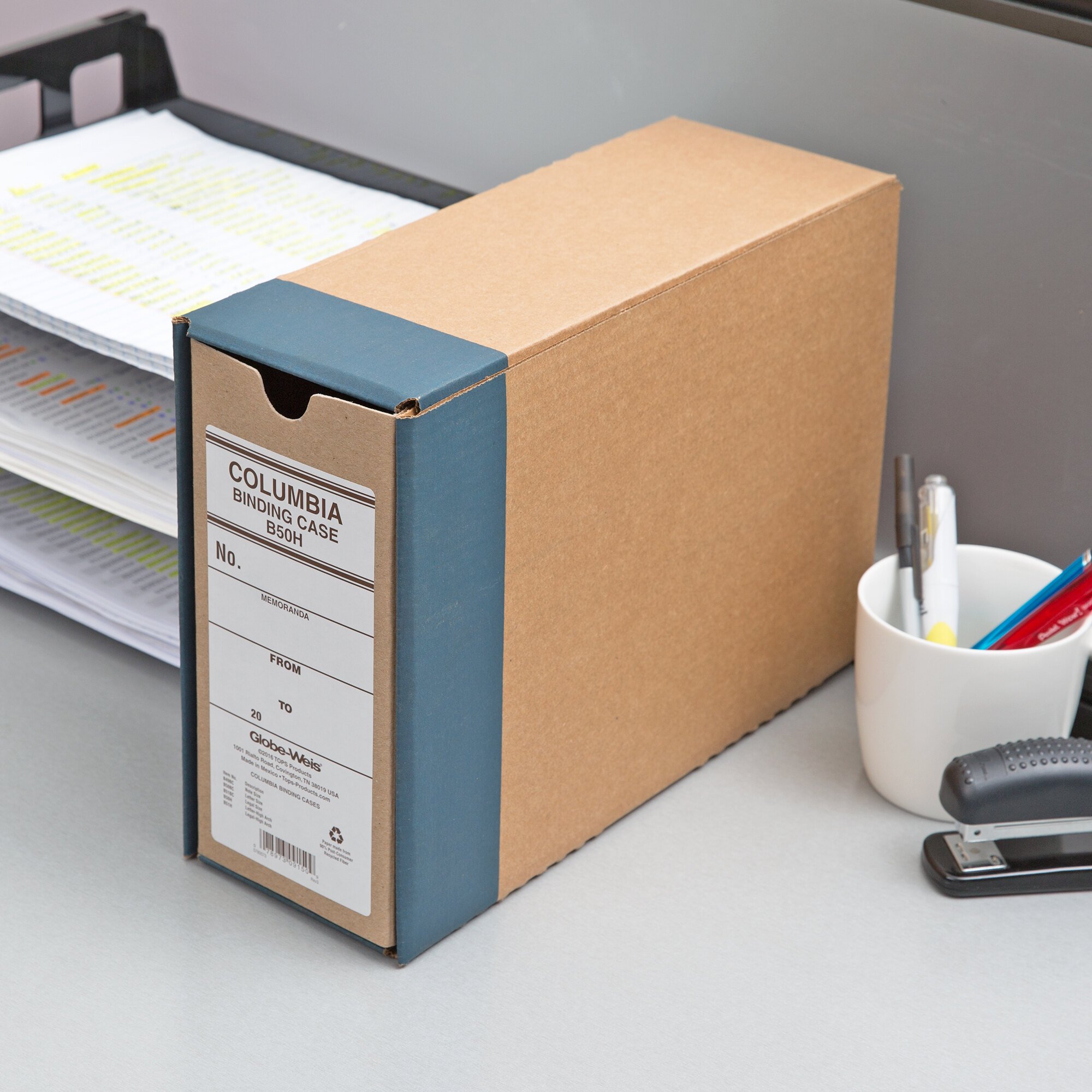 Globe-Weis GLW B50H Columbia Kraft Recycled Binding Case