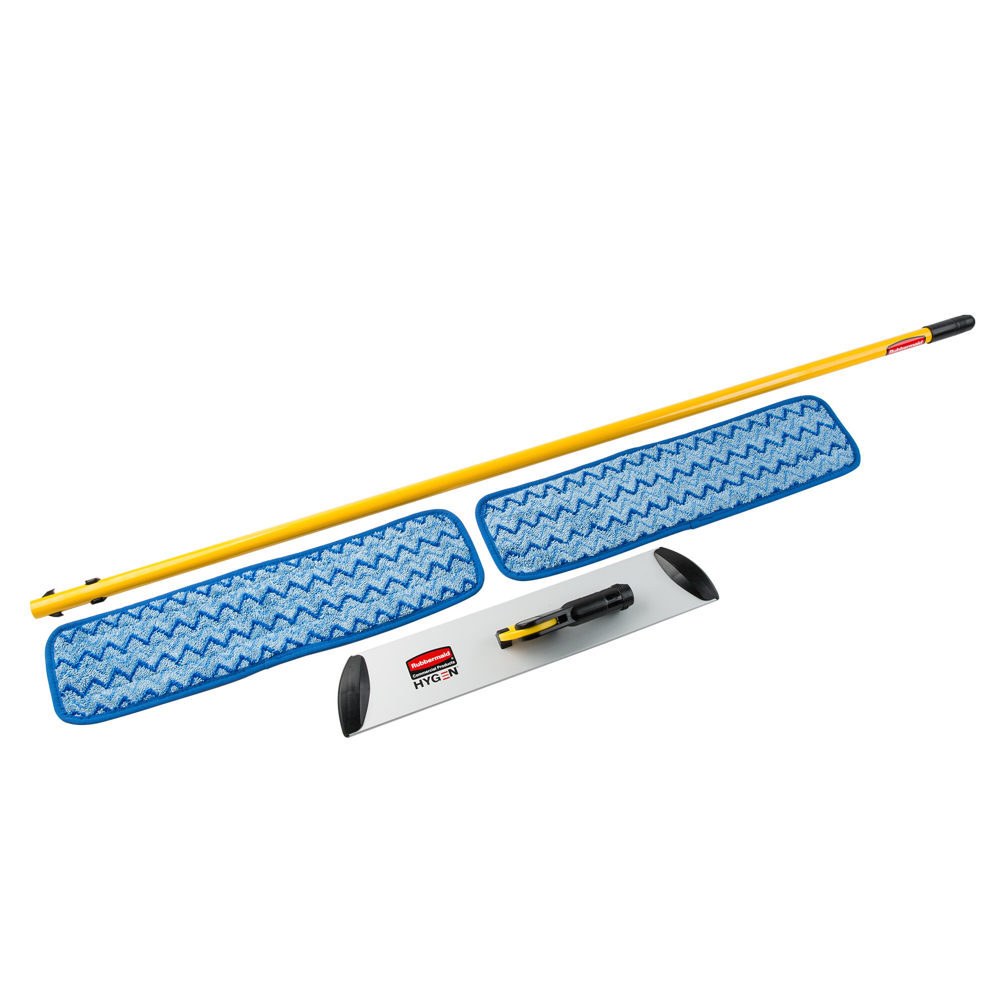 Rubbermaid HYGEN 18" Microfiber Wet Mop Kit with Mop and Pads