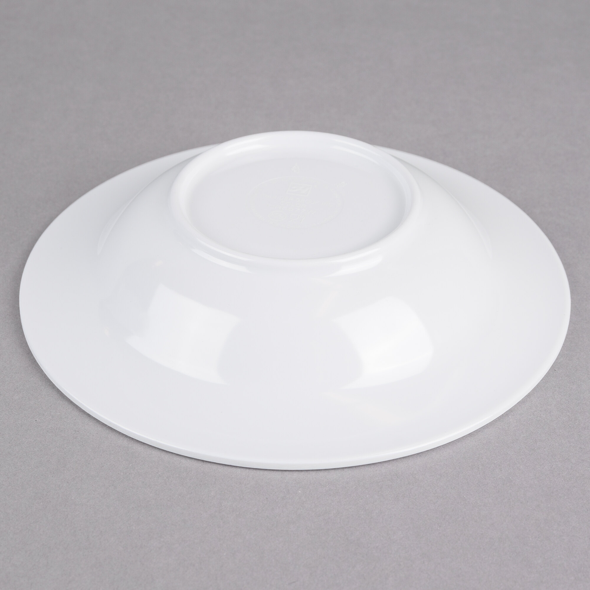 Thunder Group CR5077W 8 oz. White Wide Rim Melamine Salad Bowl - 12/Pack Thunder Group CR5077W 8 oz. White Wide Rim Melamine Salad Bowl - 12/Pack