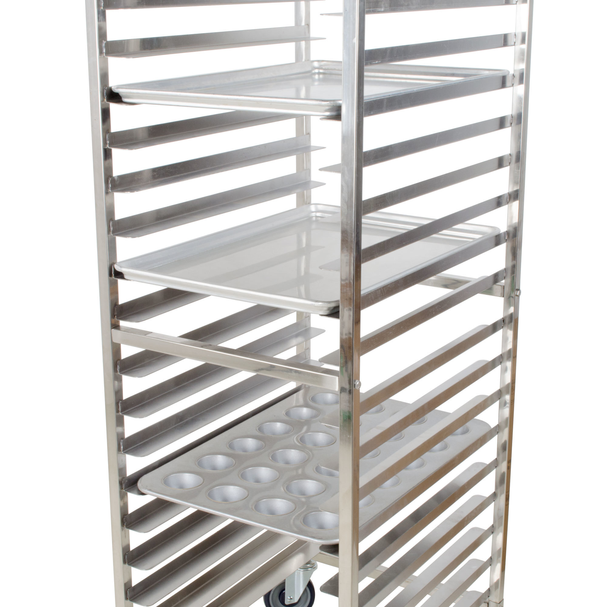 Regency 20 Pan End Load Stainless Steel Bun / Sheet Pan Rack - Assembled