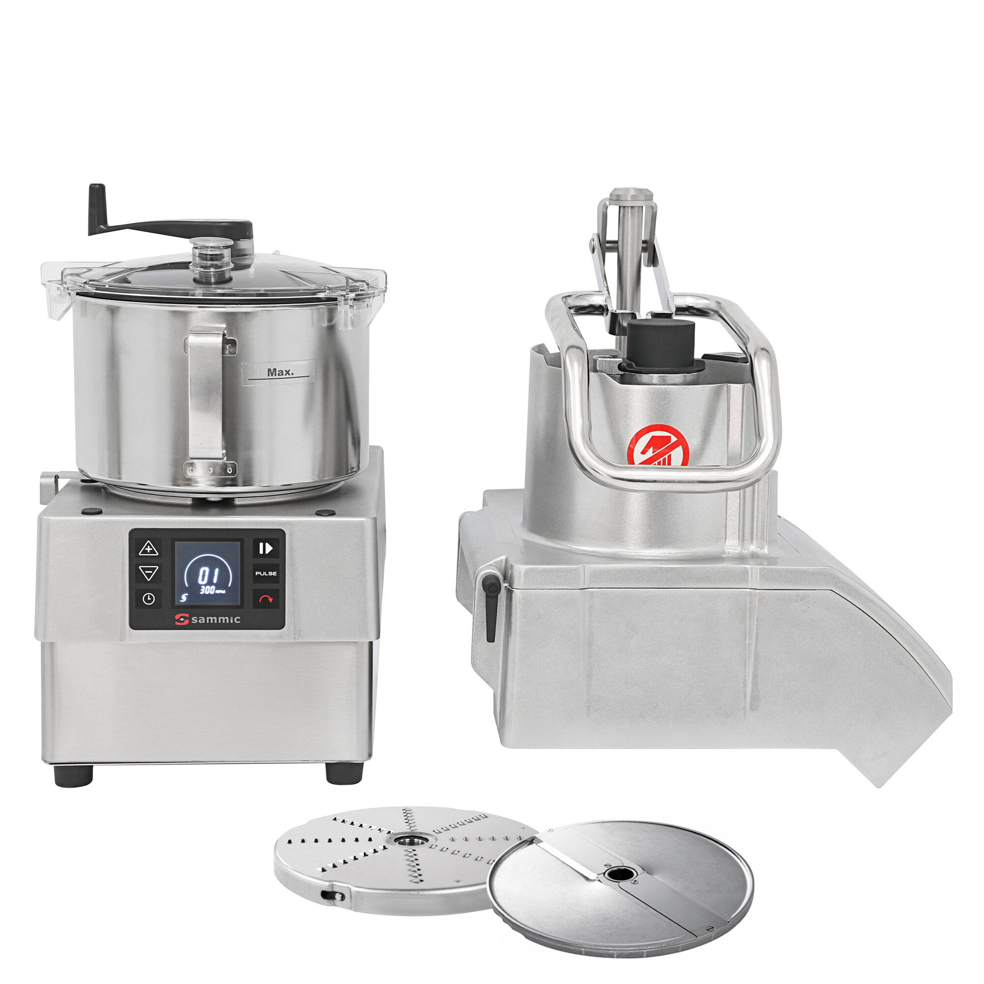 Sammic CK45V 3 hp Combination Food Processor Kit with 5.25 Qt. Bowl, 1/ ...