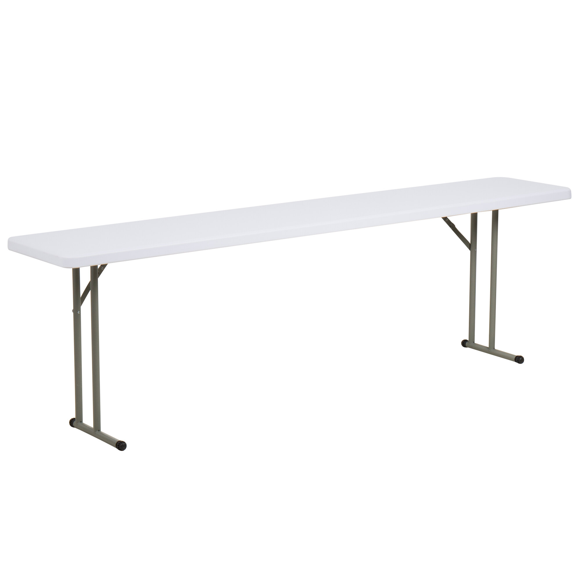 Lancaster Table & Seating 18" x 96" Granite White Heavy-Duty Blow ...
