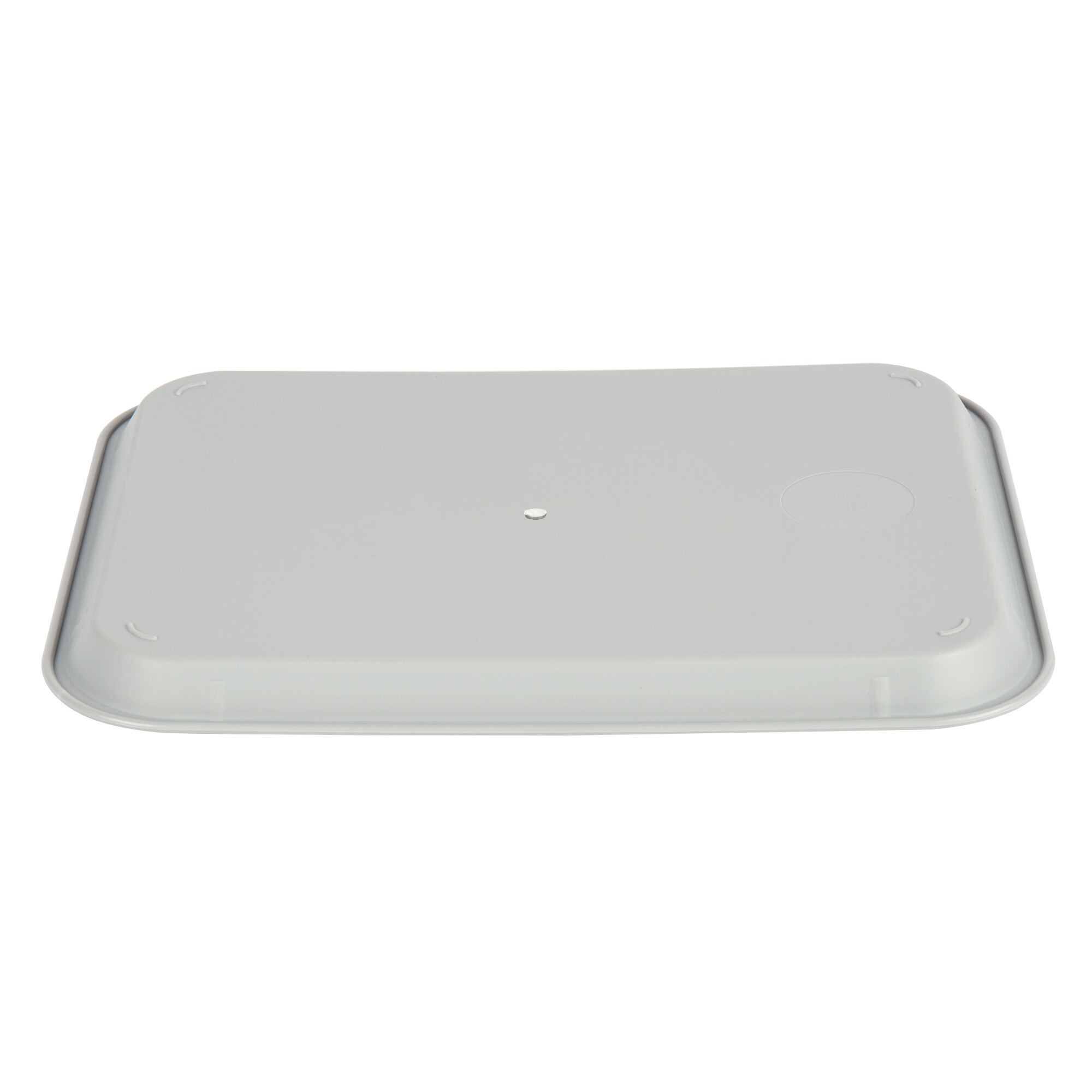 Choice 10" x 14" Gray Plastic Fast Food Tray - 12/Pack