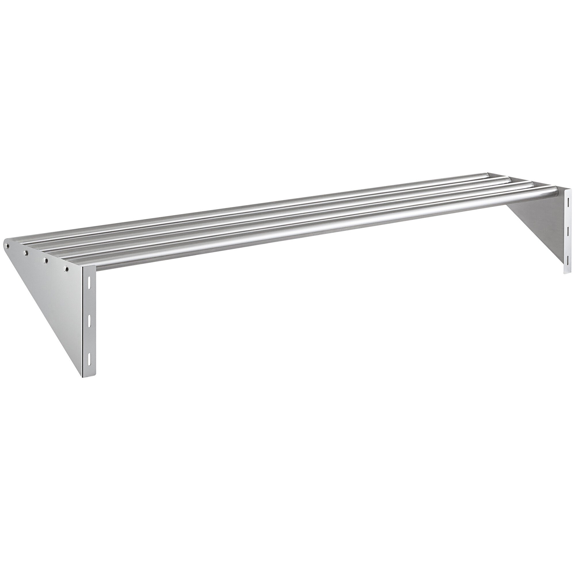 Regency 16" x 72" Stainless Steel Tubular Wall Mounted Shelf