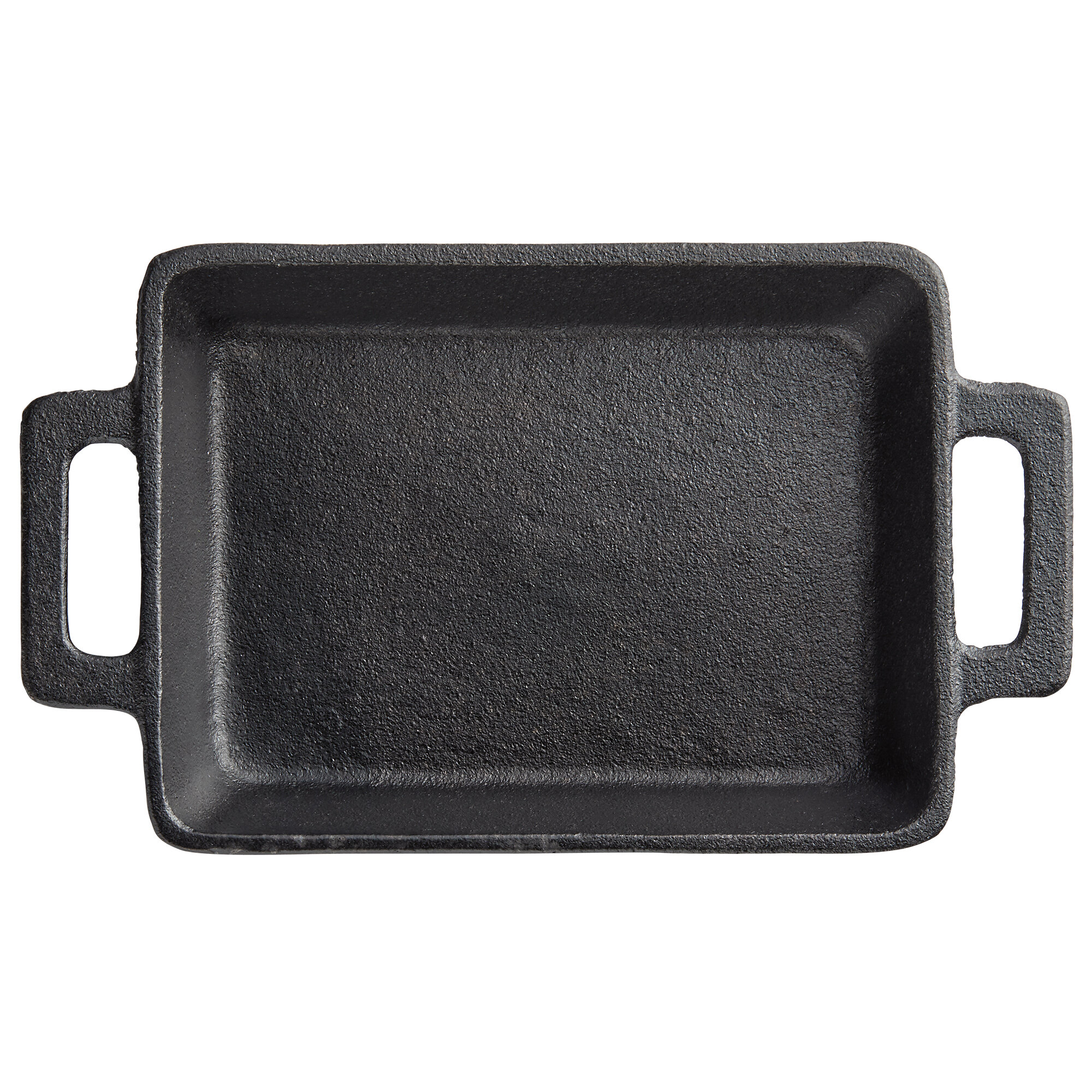 Valor 10 oz. Pre-Seasoned Mini Cast Iron Rectangular Casserole Dish