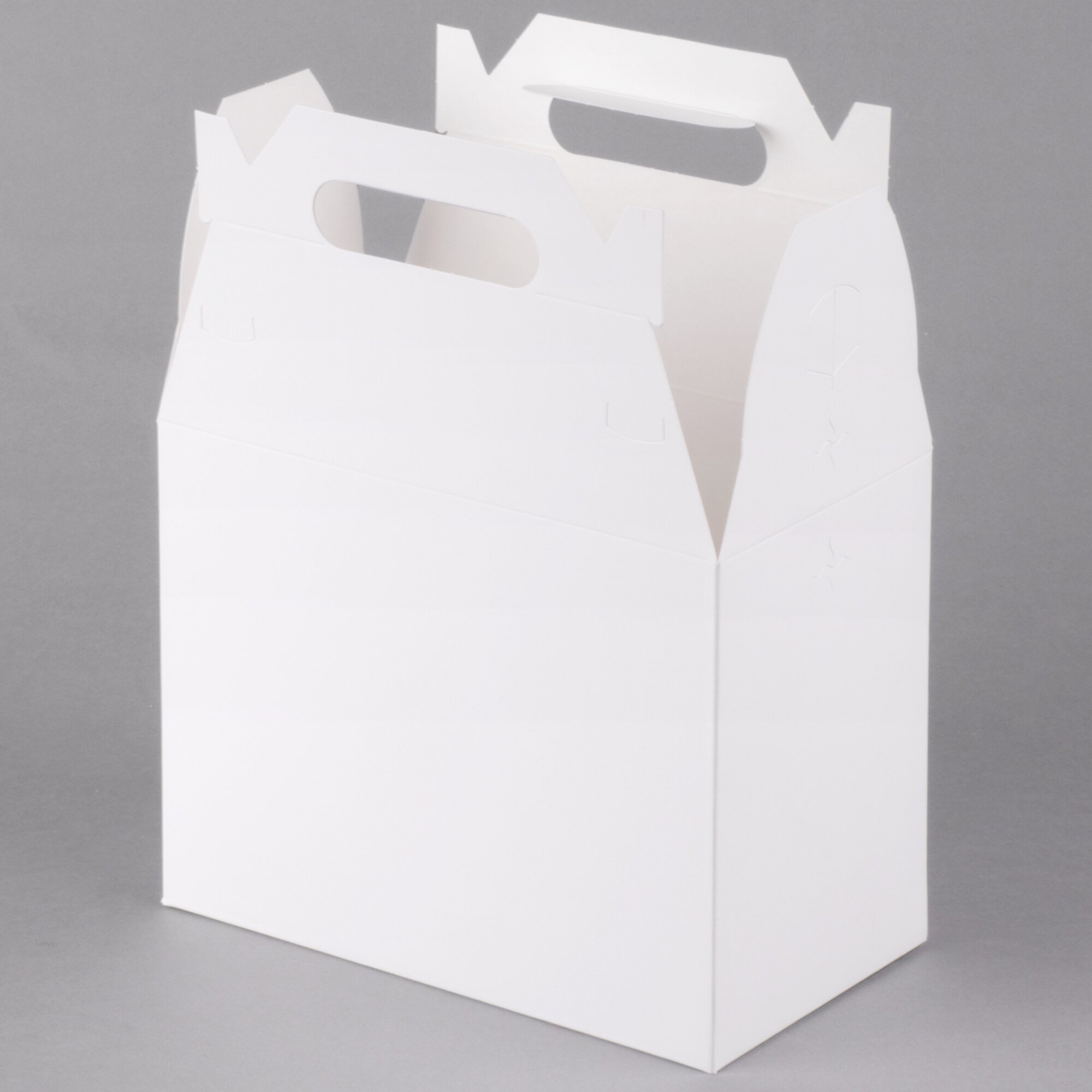 8 7/8" x 5" x 6 3/4" White Barn Take Out Dinner / Chicken Box with ...