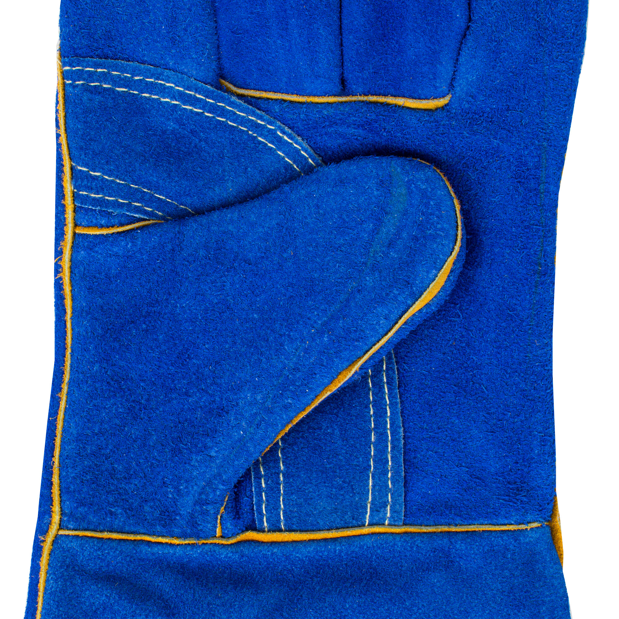 Men's Blue Select Shoulder Split Leather Welder's Gloves with Cotton ...