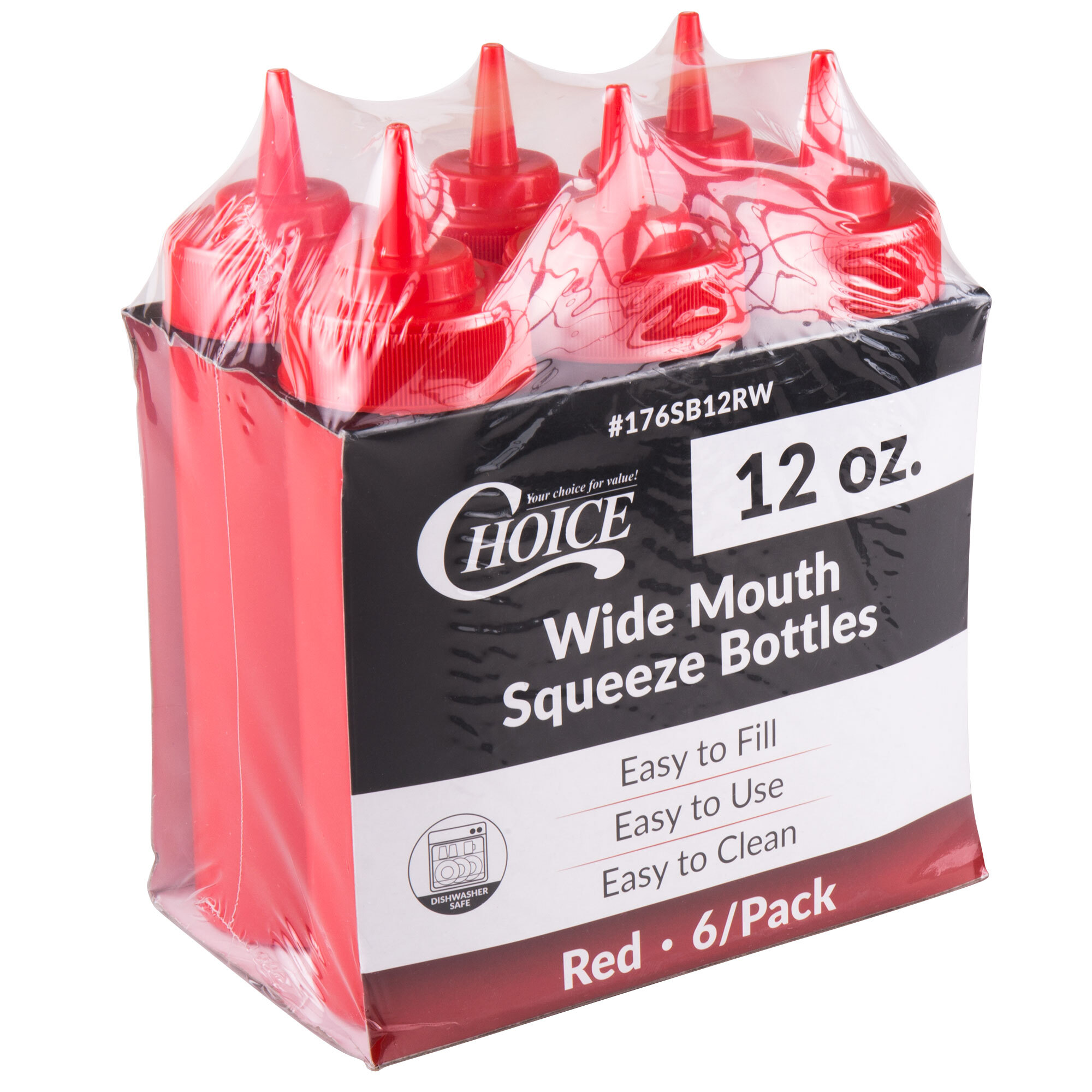 Ketchup Squeeze Bottles - 12 oz. | 6/Pack
