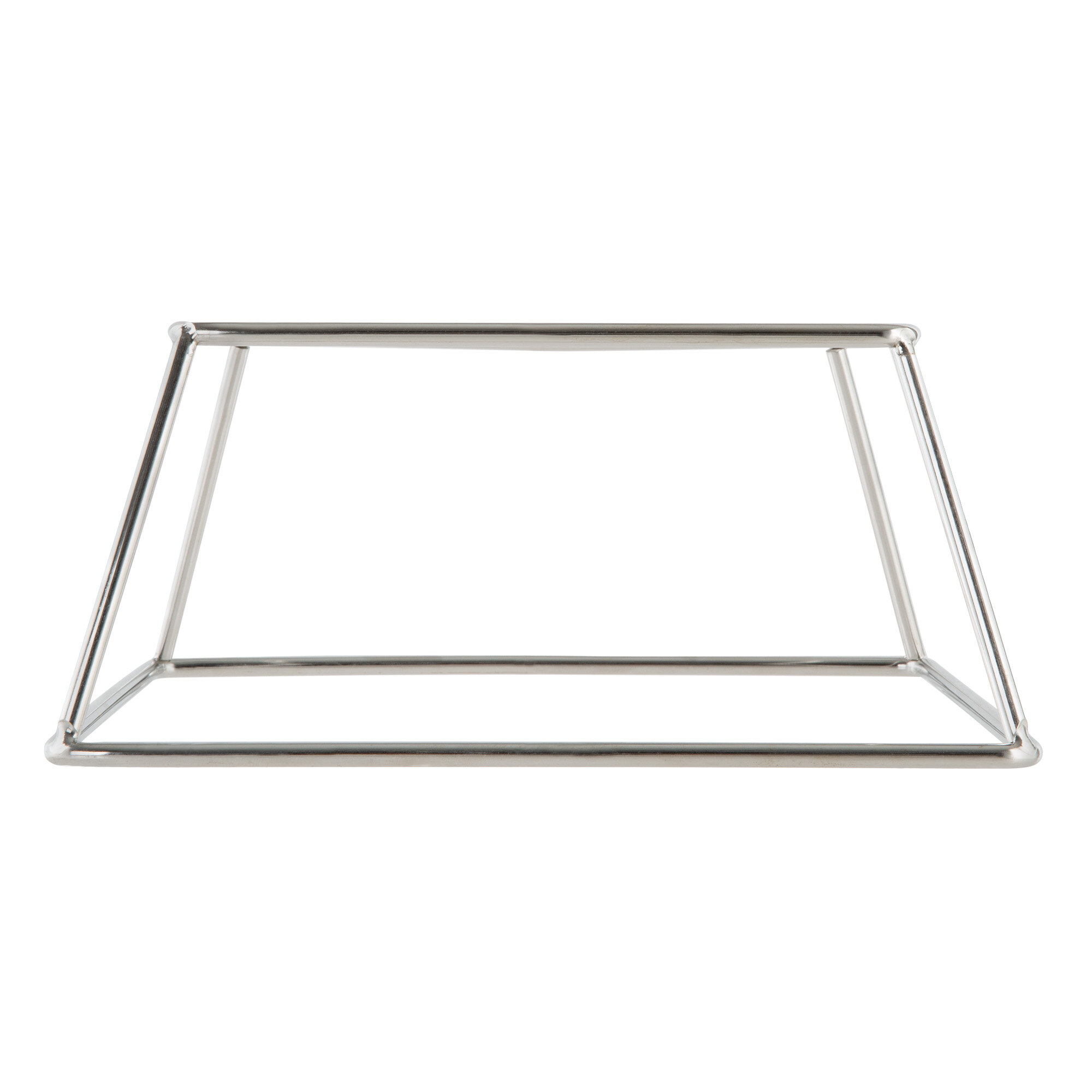 Choice 4" Square Stainless Steel Metal Display Stand