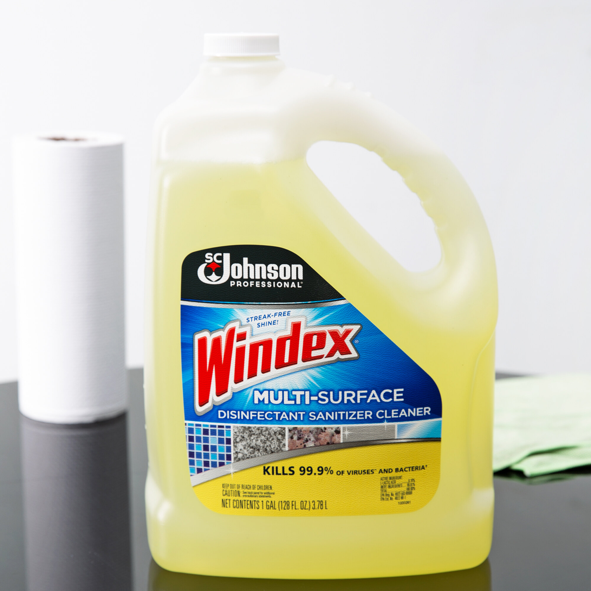 SC Johnson Windex® 682265 1 Gallon Multi-Surface Disinfectant / Sanitizer