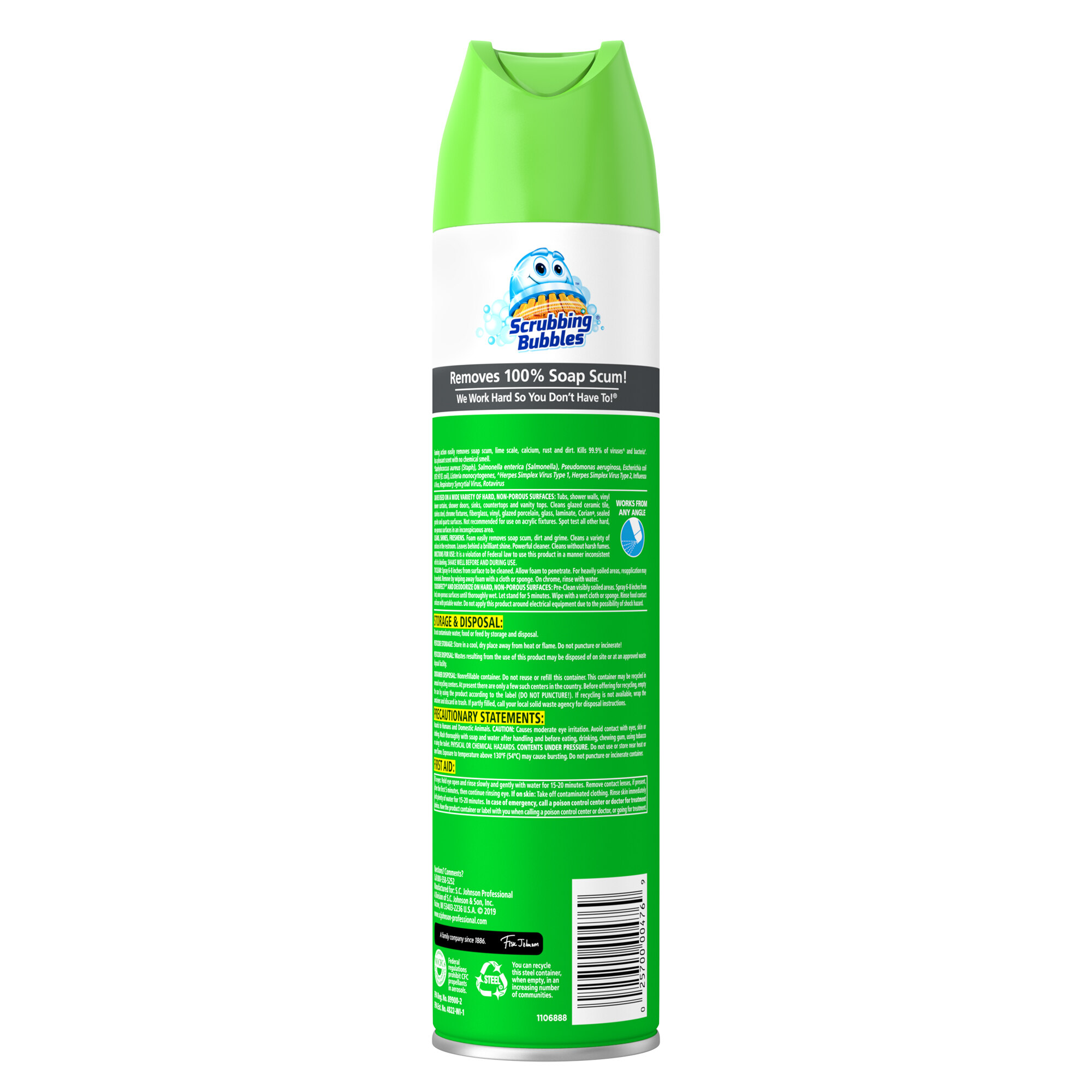 SC Johnson Scrubbing Bubbles® 313358 25 oz. Foaming Disinfectant ...