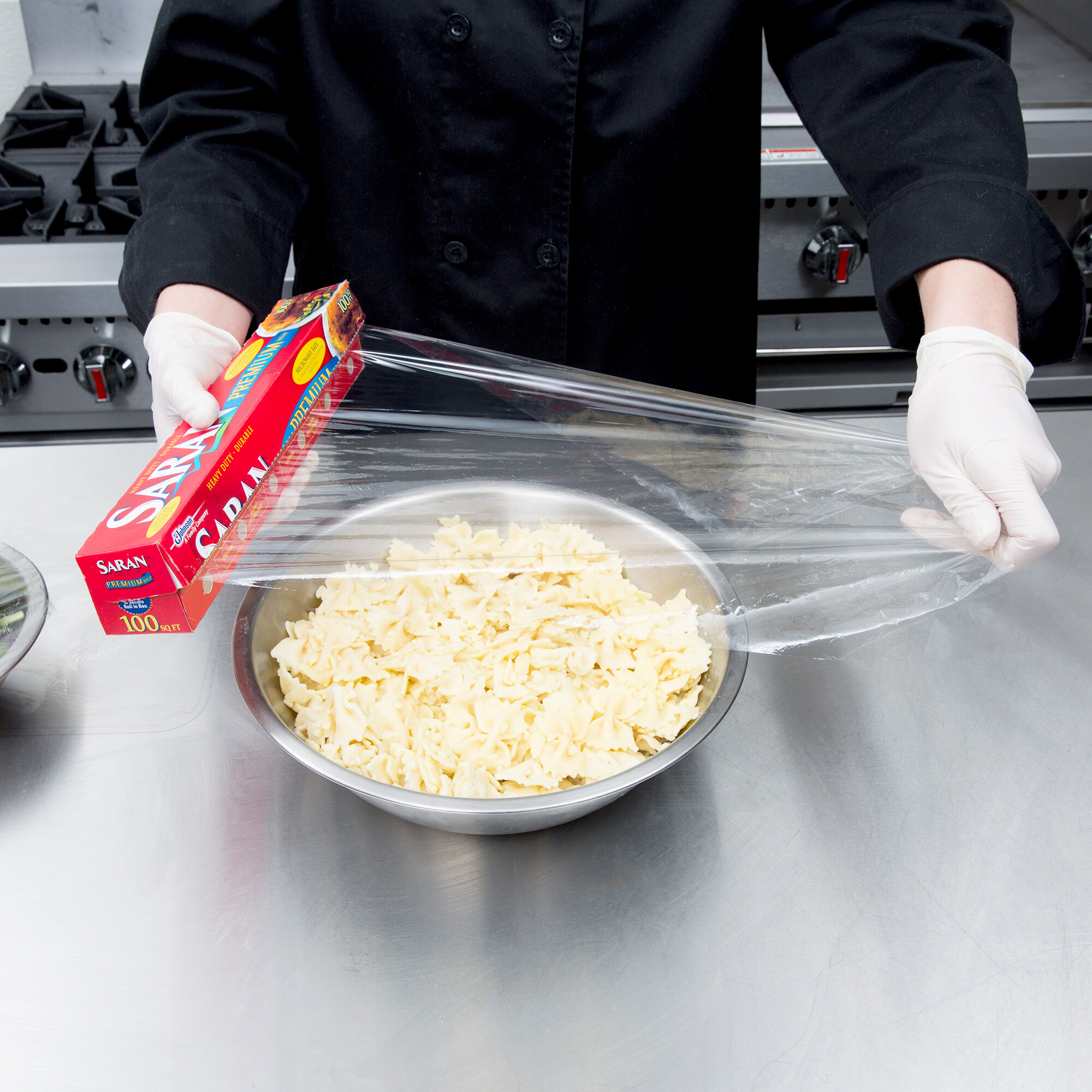 SC Johnson Saran™ 87077 Premium 100 Sq. Ft. Plastic Wrap - 12/Case