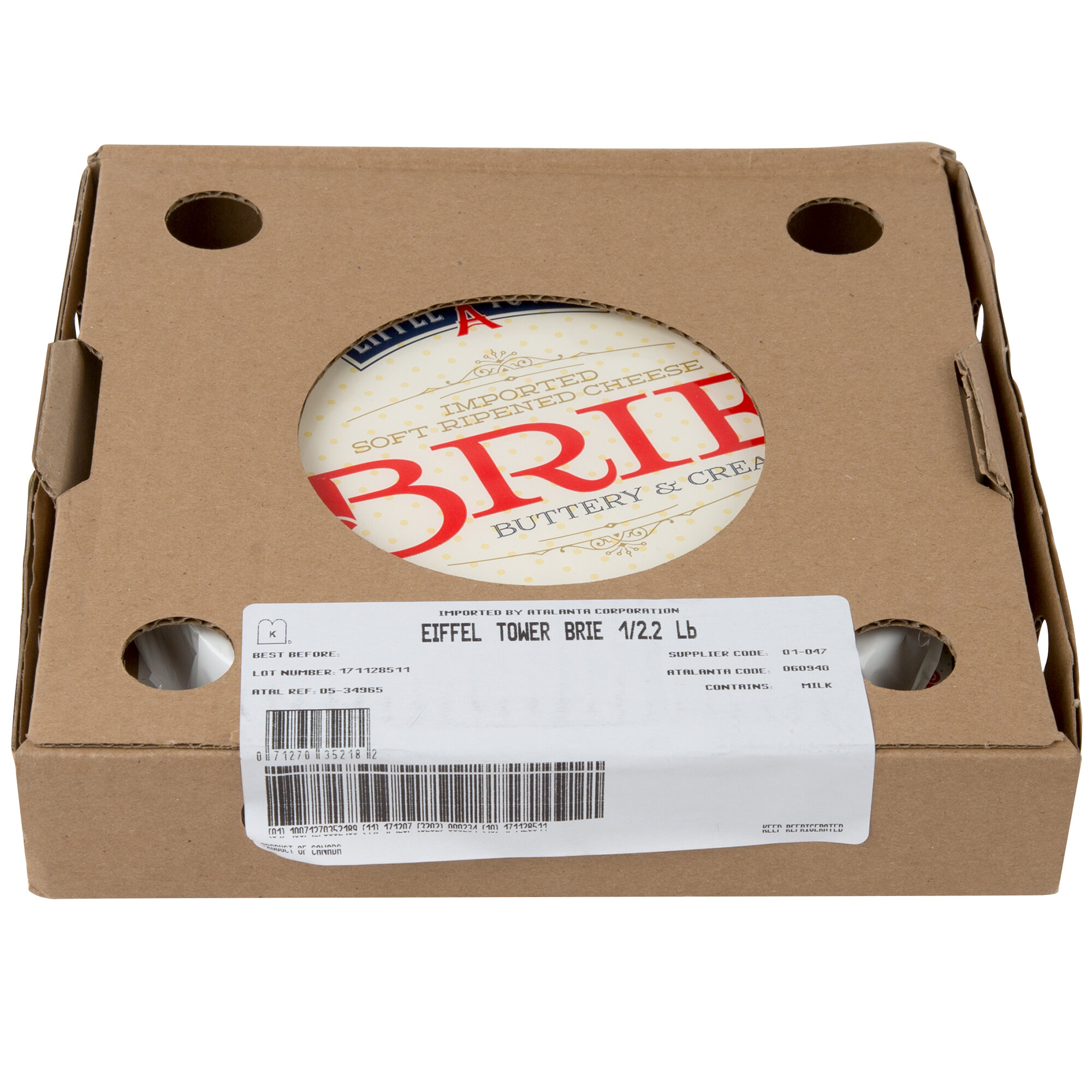 Eiffel Tower Imported Soft Ripened Brie Cheese 2.2 lb. Wheel