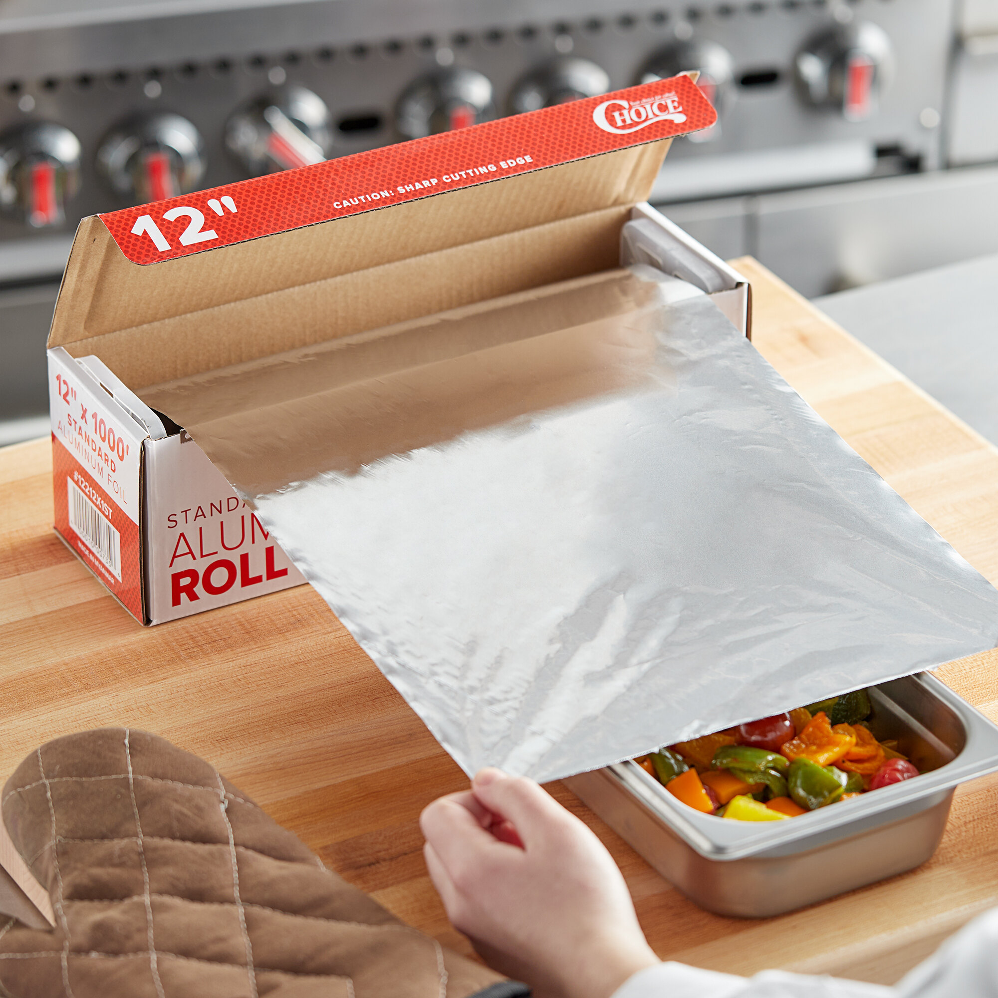 Choice 12" x 1000' Food Service Standard Aluminum Foil Roll