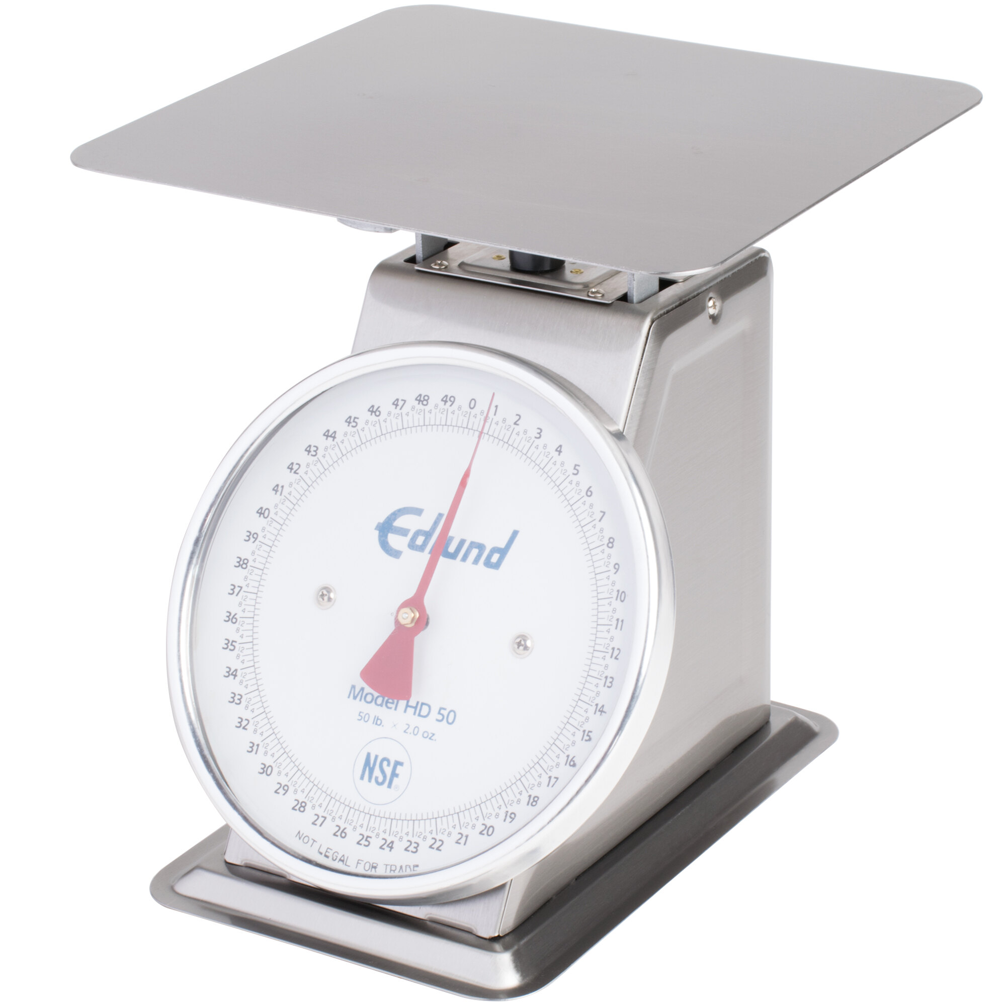 Edlund HD-50 50 lb. Heavy-Duty Receiving Scale with 10 3/4" x 9 1/2 ...