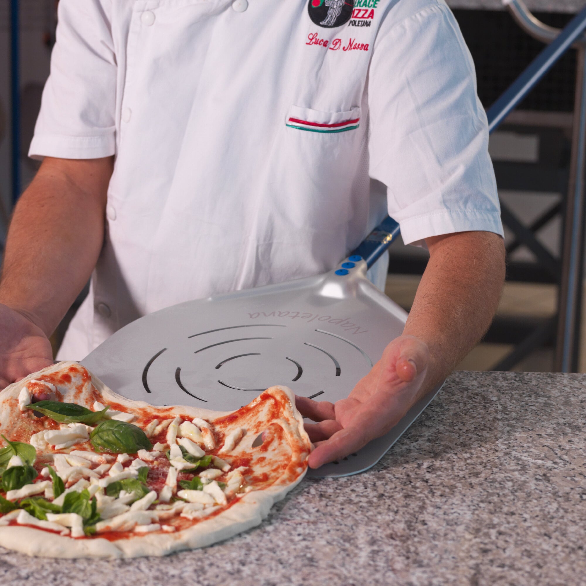 GI Metal AN-41RF Napoletana 16" Anodized Aluminum Square Perforated ...