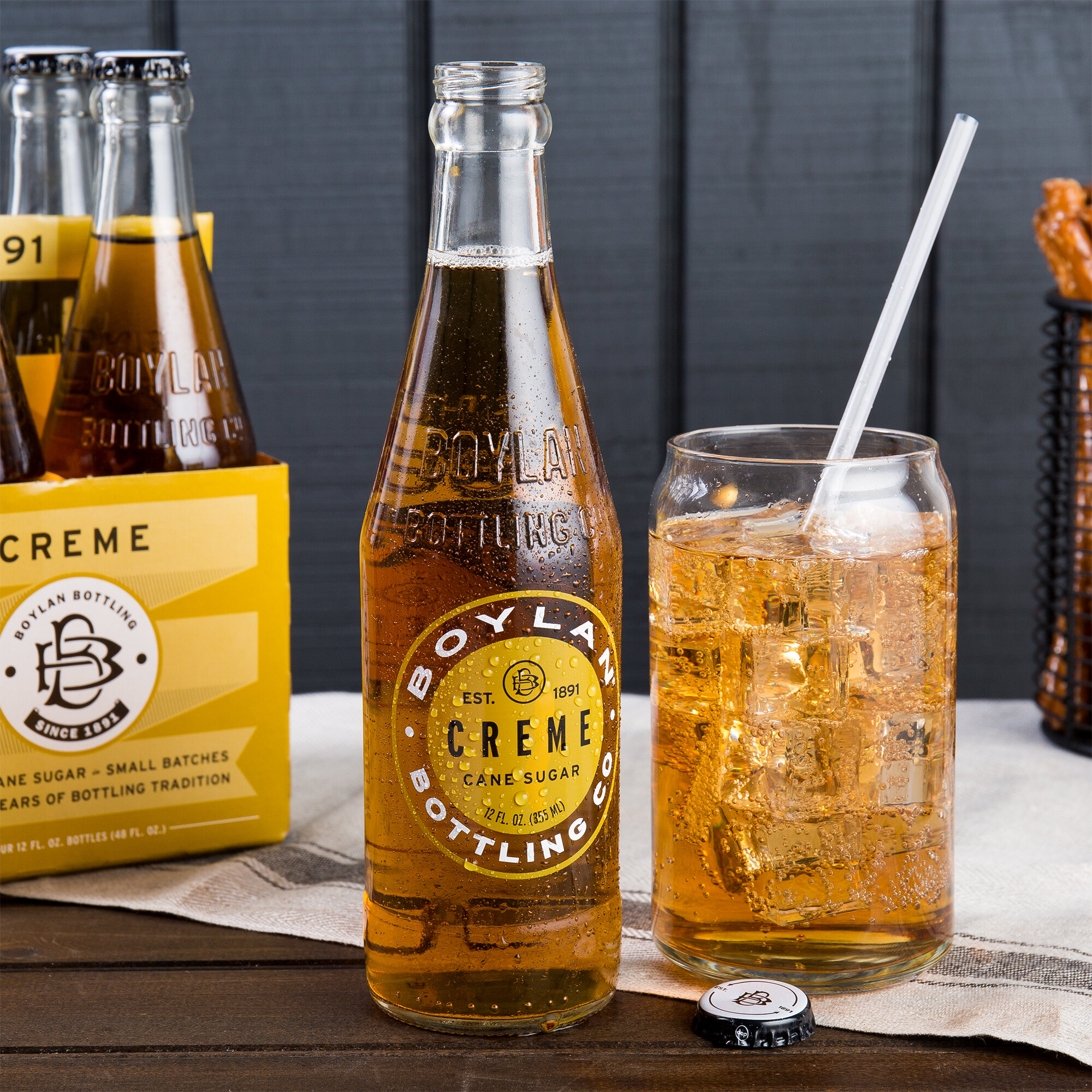 Boylan Bottling Co. 12 fl. oz. Creme Soda 4-Pack - 6/Case