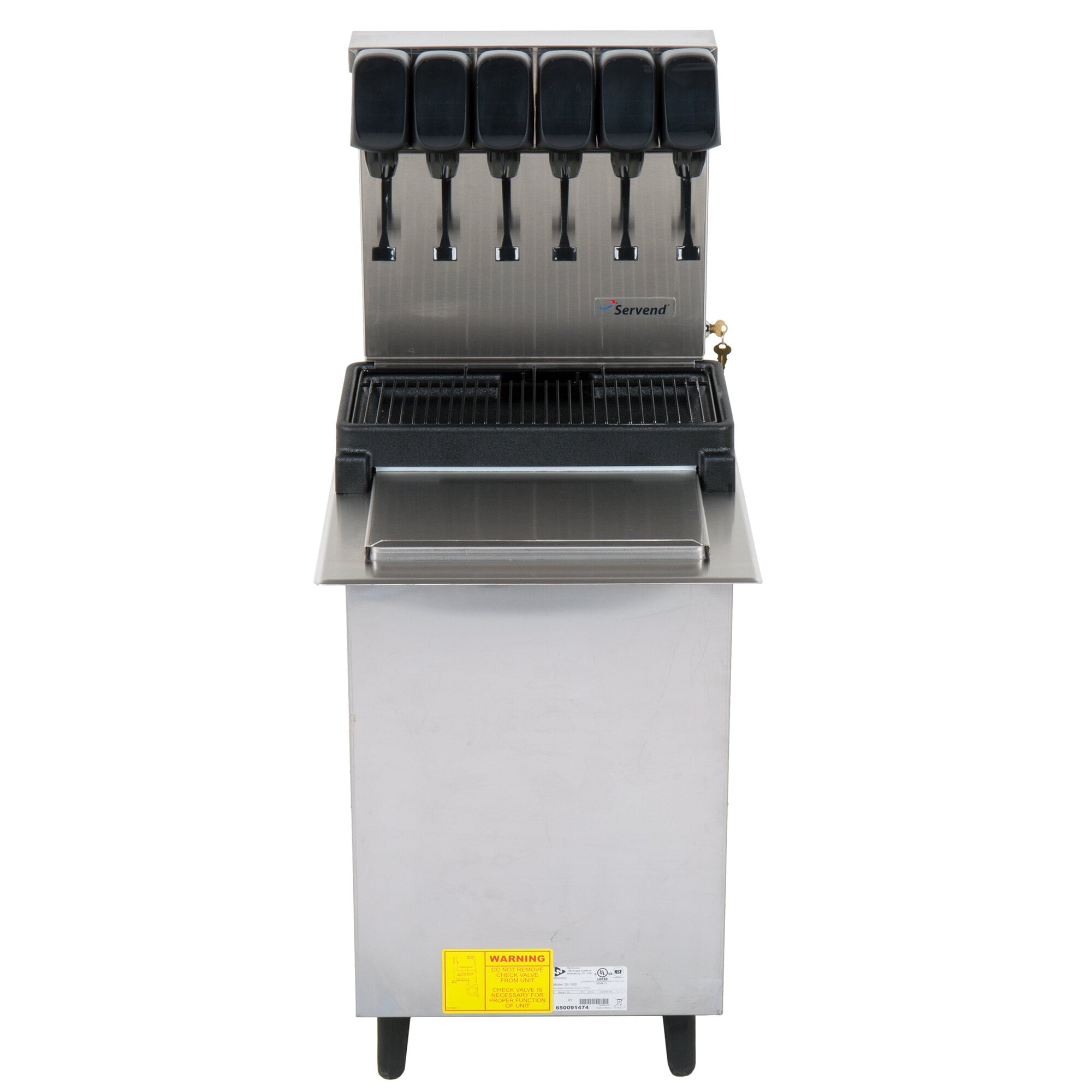 Servend 2705936 DI-1522 6 Valve Sanitary Lever Drop-In Beverage ...