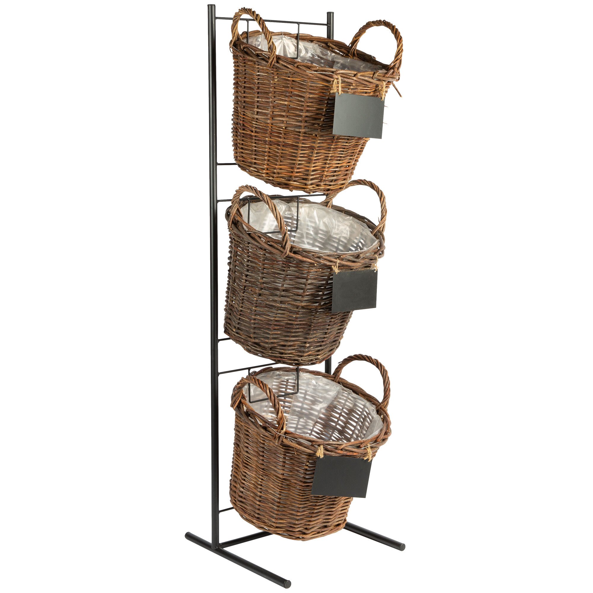 3 Tier Wicker Basket Stand - Low Price at WebstaurantStore 3 Tier Wicker Basket Stand - Low Price at WebstaurantStore