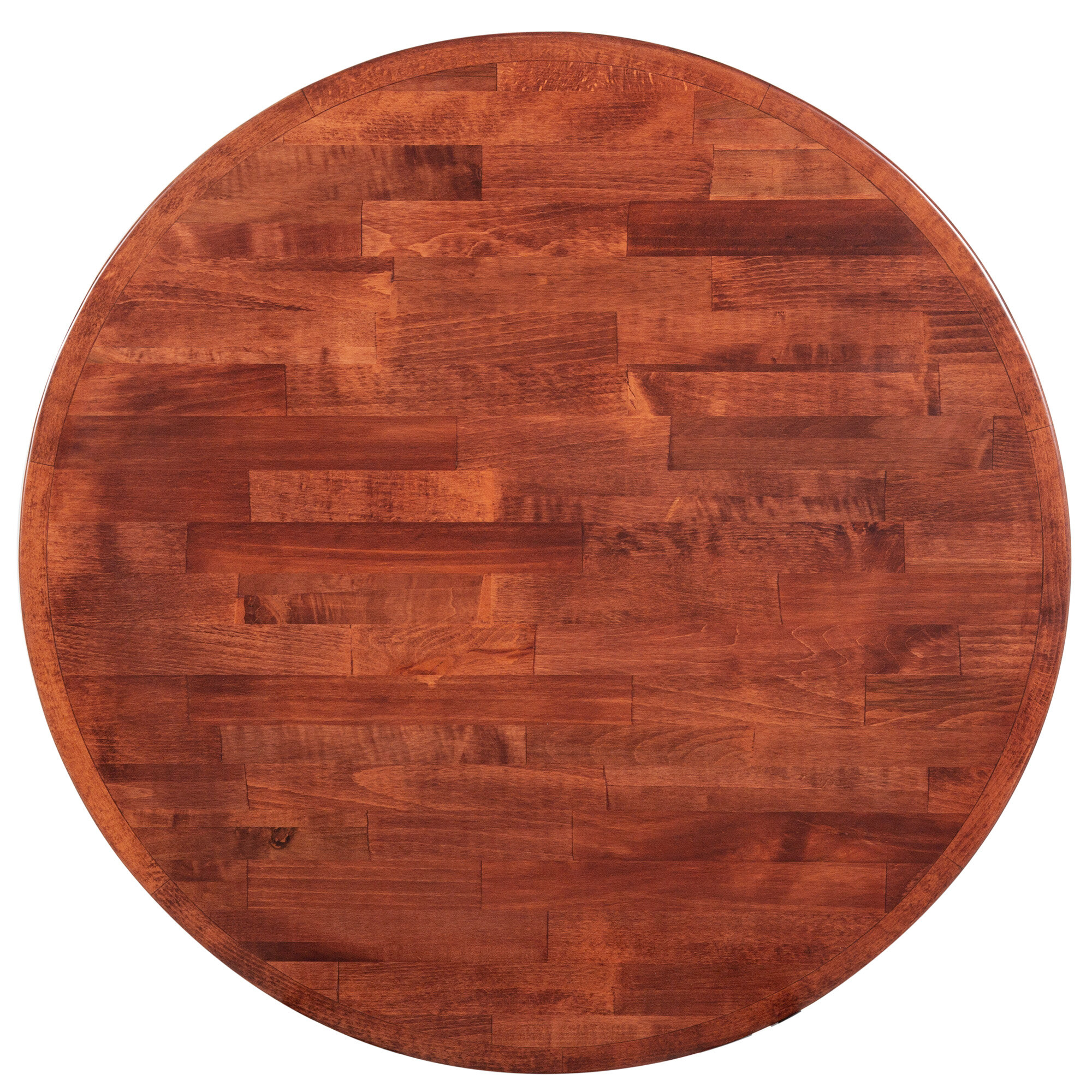 Lancaster Table & Seating 30" Round Recycled Wood Butcher Block Table ...