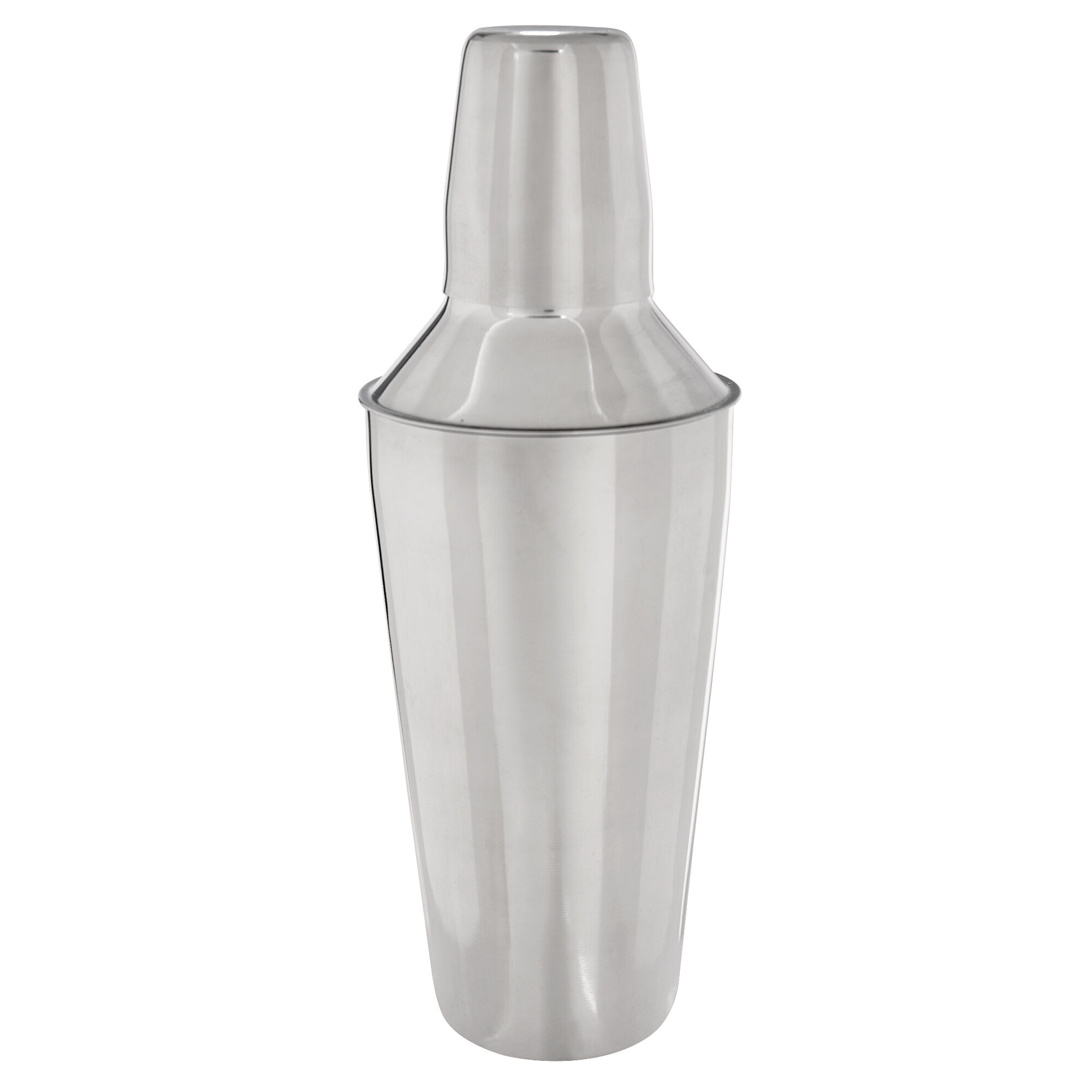 Choice 28 oz. Stainless Steel 3-Piece Bar Shaker
