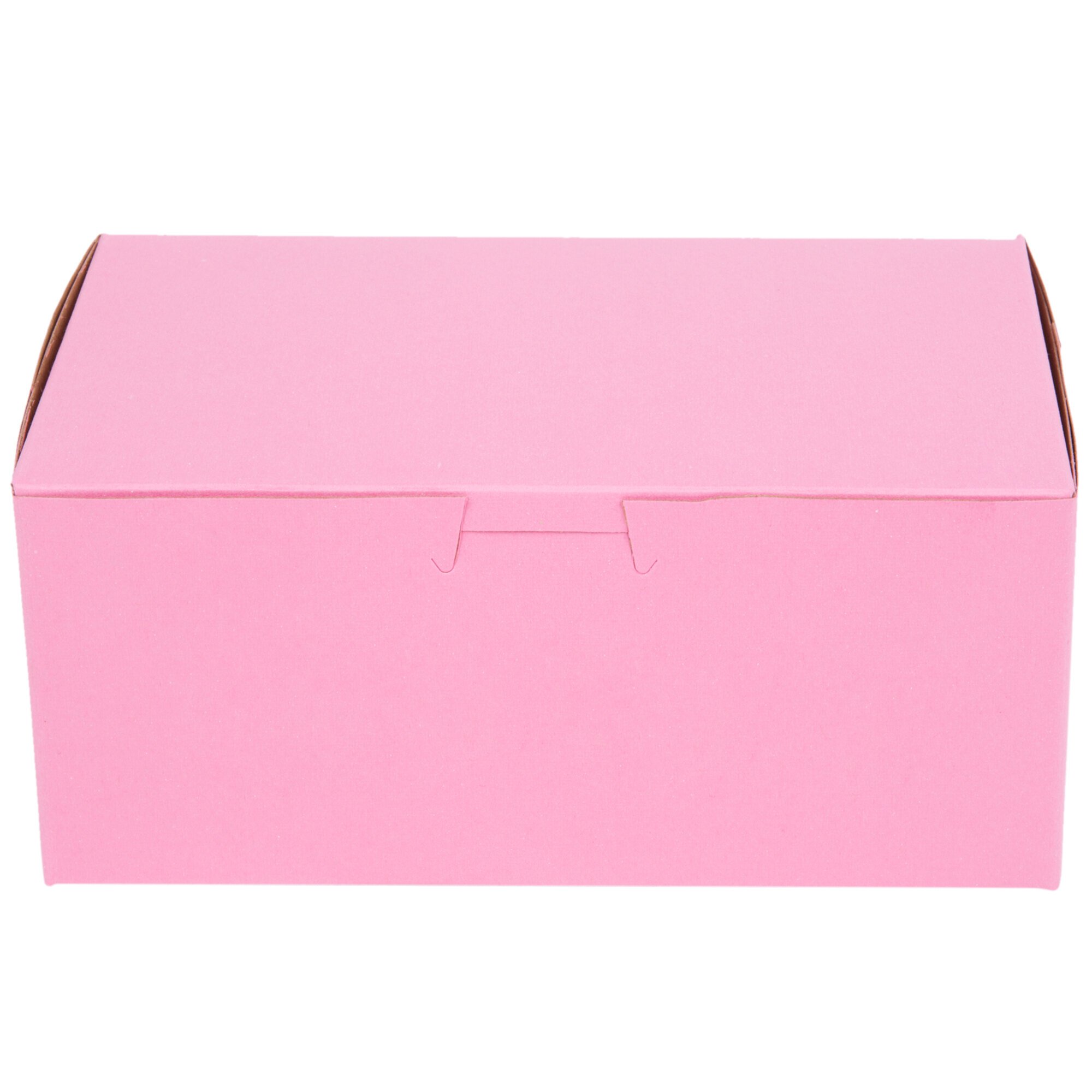 8" x 5" x 3 1/2" Pink Cake / Bakery Box - 10/Pack