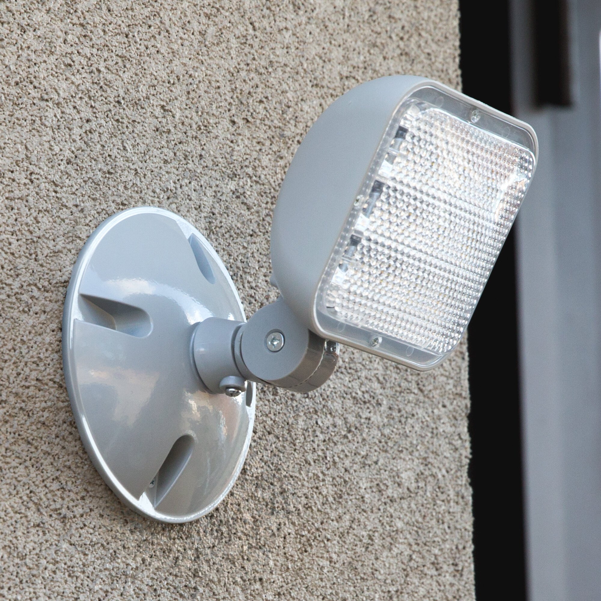 Lavex Industrial Outdoor / Indoor Single Head Remote LED Emergency ...