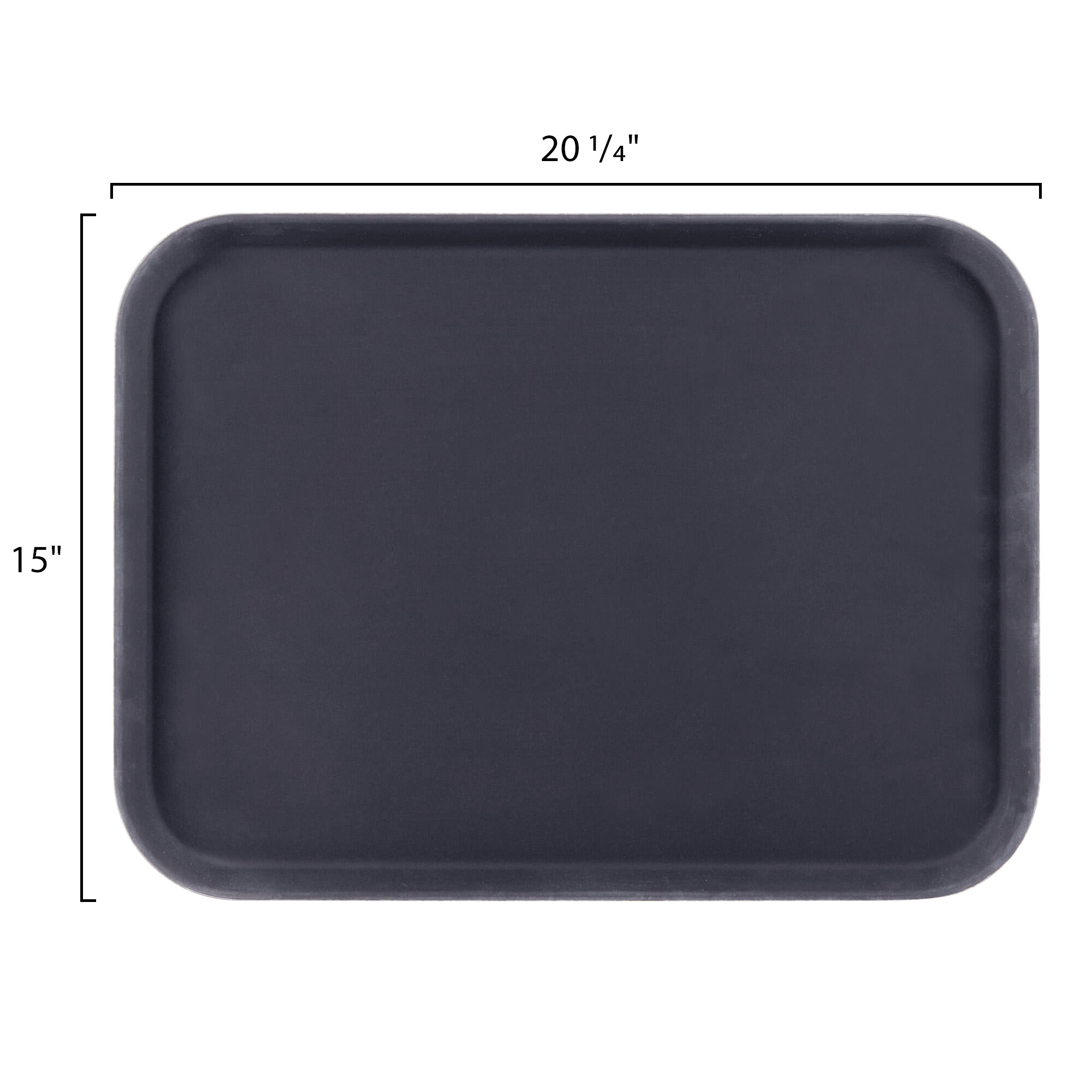 Carlisle 2015GR2004 Griptite 2 15" X 20 1/4" Black Non Skid Fiberglass ...
